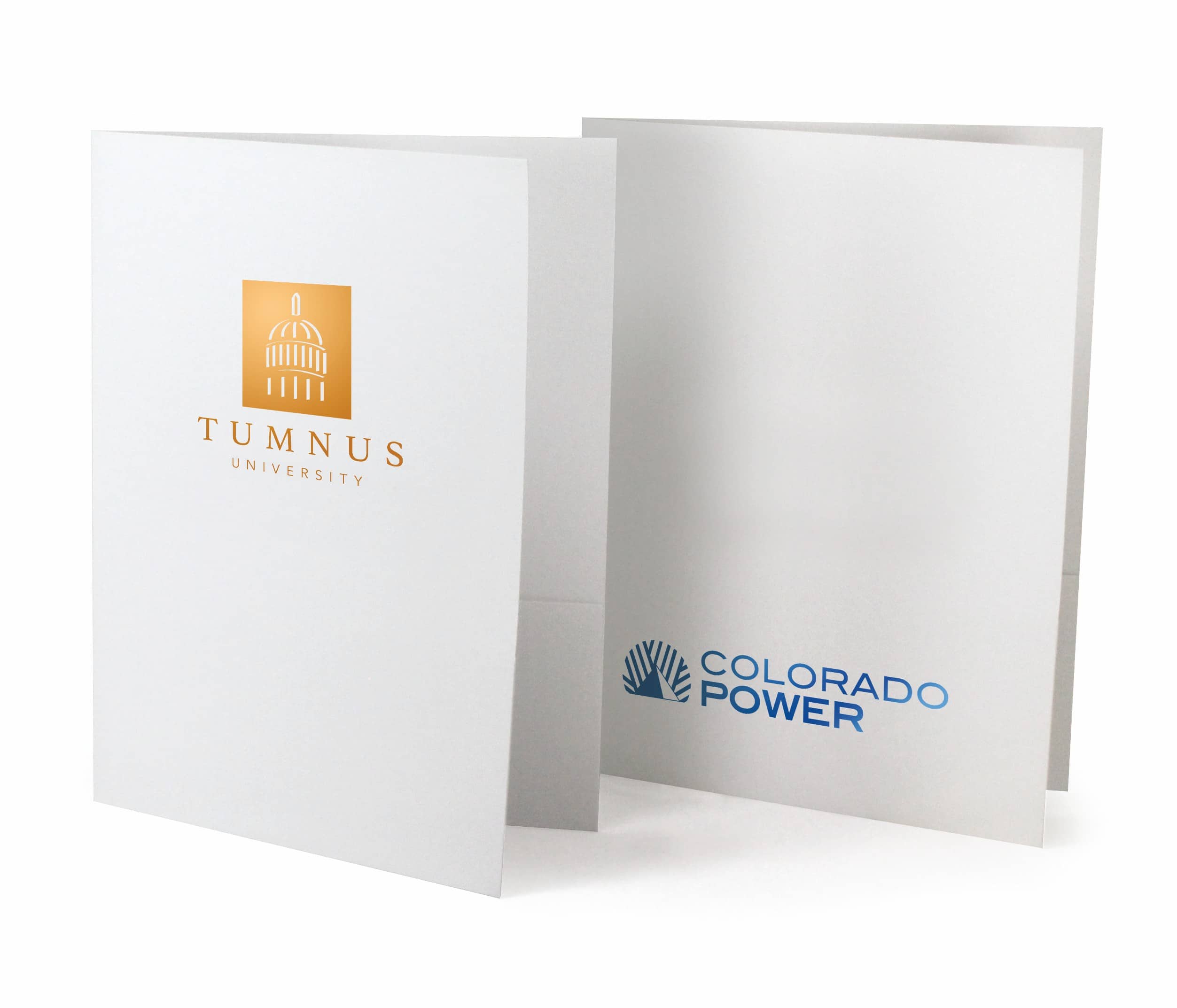 1 Color Foil-Stamped Pocket Folder-Standard White Paper – Swag Made in ...