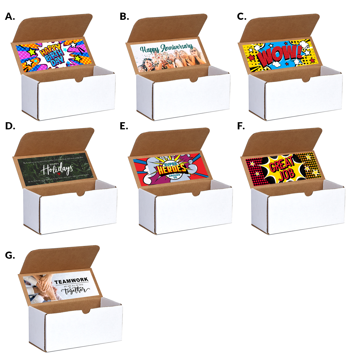6 pack Sweet and Salty Snack Box with Label – Swag Made in the USA