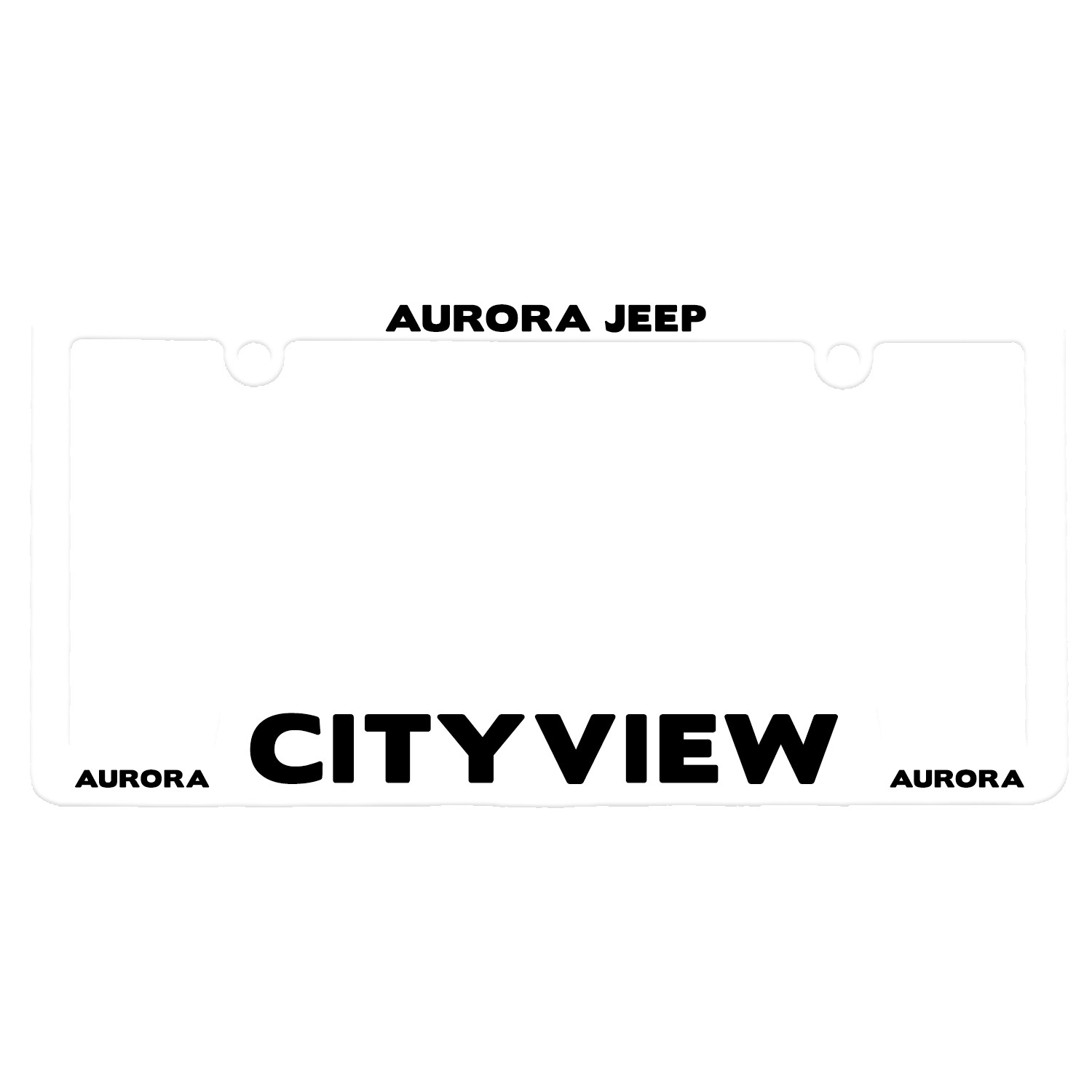 Hi-Impact 3-D Corner View License Plate Frame (Abs) – Swag Made in the USA