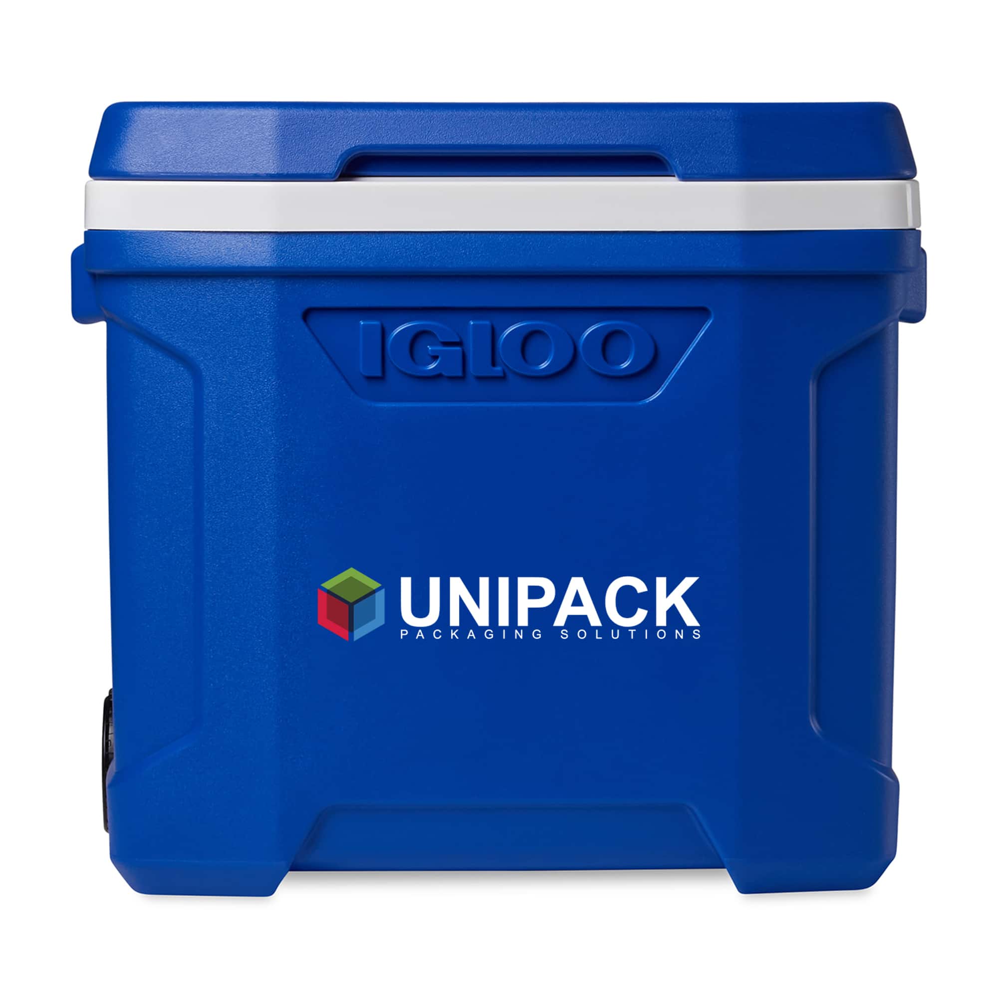 Igloo® Profile II 28 Qt Roller Cooler – White-Majestic Blue – Swag Made ...