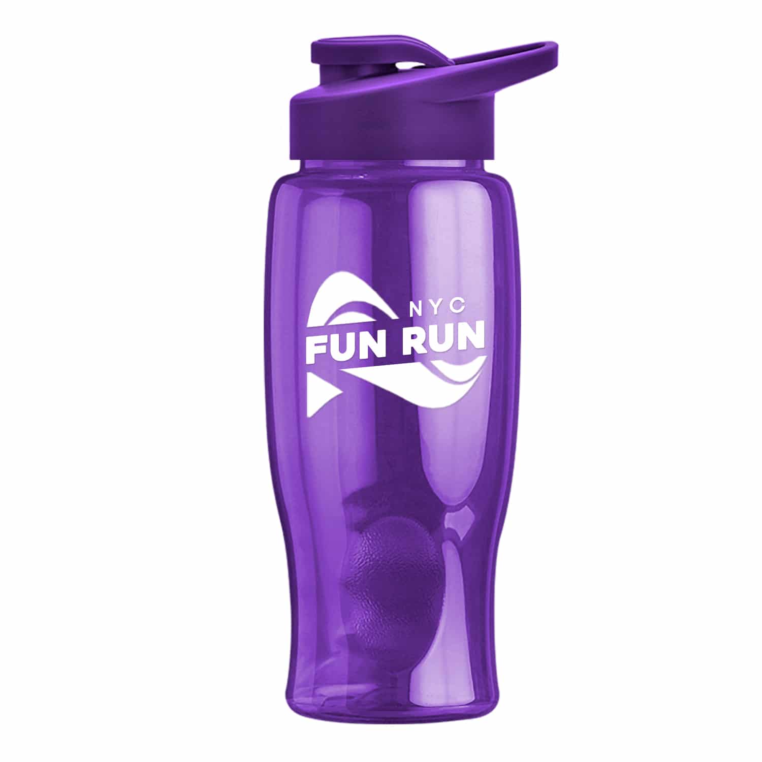 Poly-pure 27 oz. Transparent Bottle with Drink thru lid – Swag Made in ...