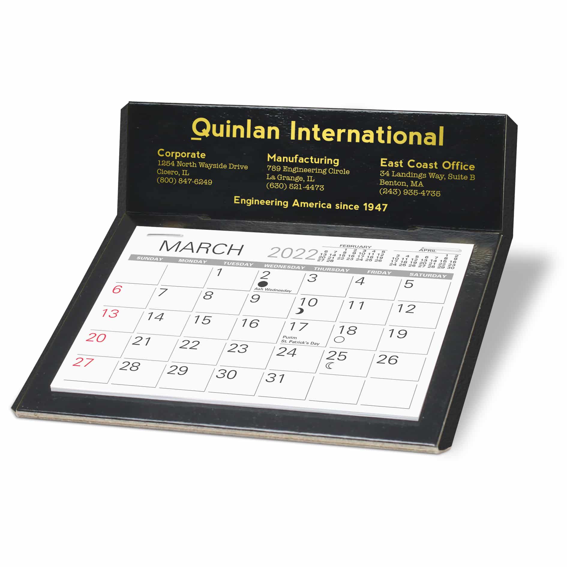 Putnam Desk Calendar – Swag Made in the USA
