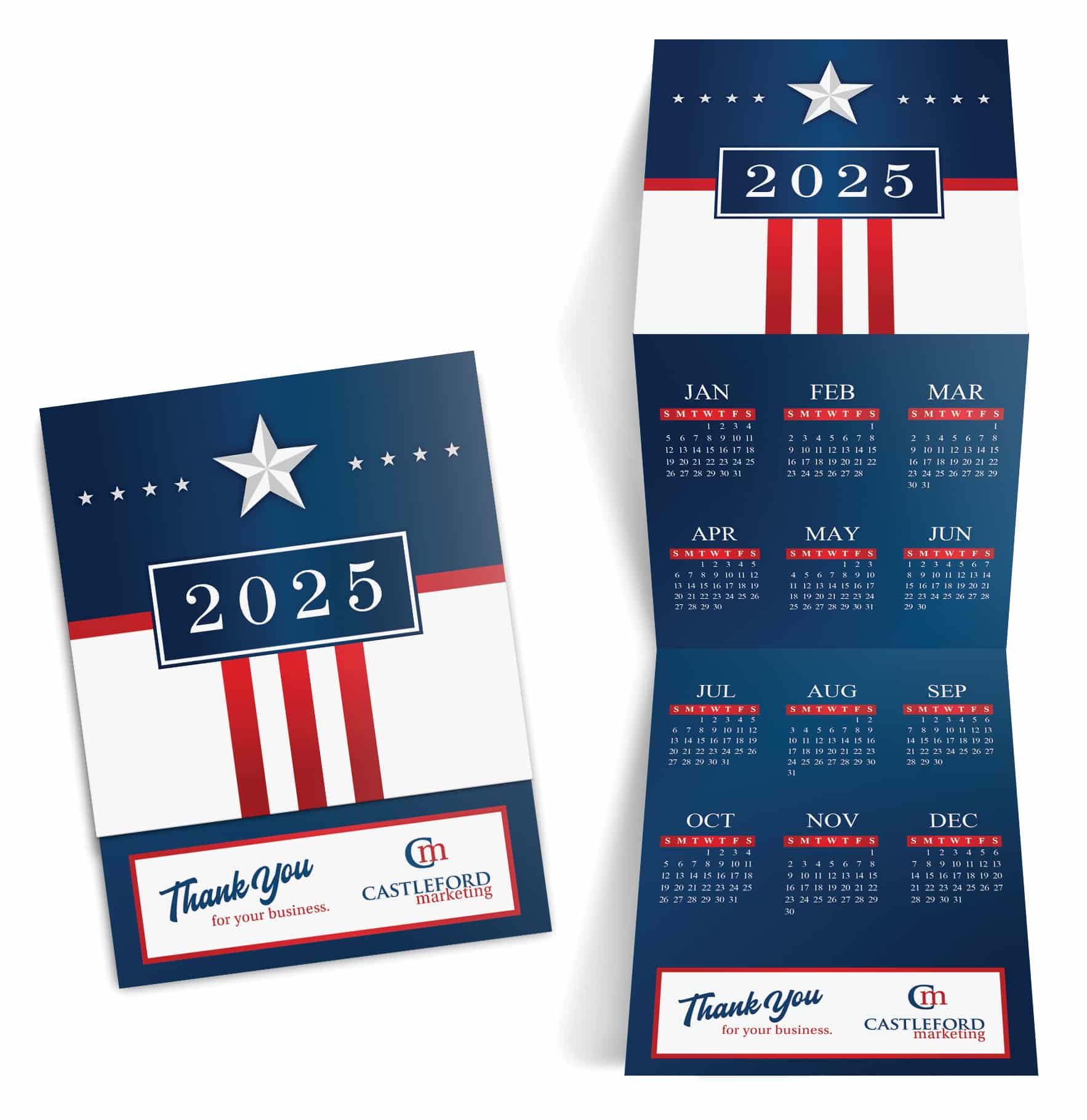 USA Trifold Calendar – Swag Made in the USA