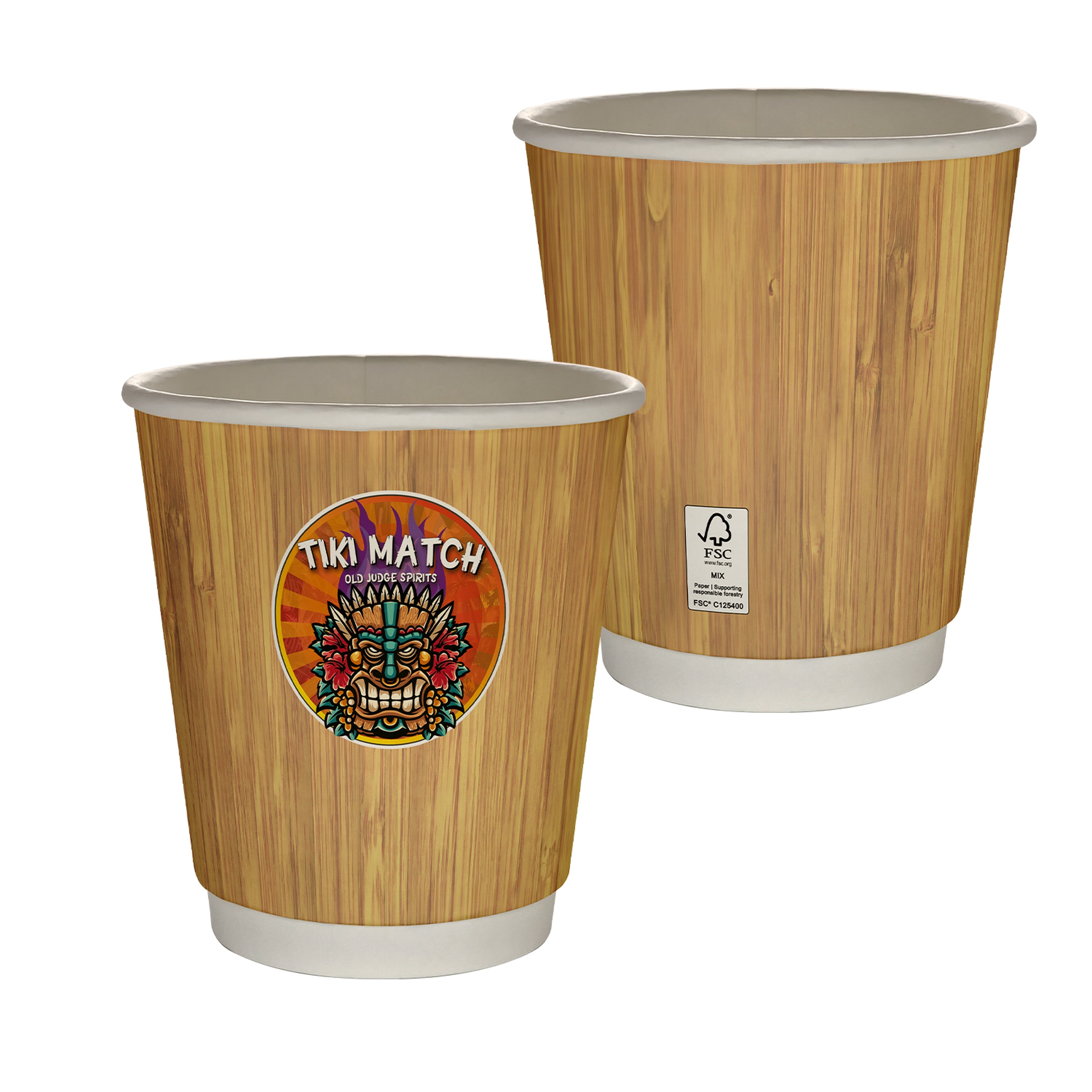 10 oz Full Color Bamboo Pattern Insulated Paper Cup – Swag Made in the USA