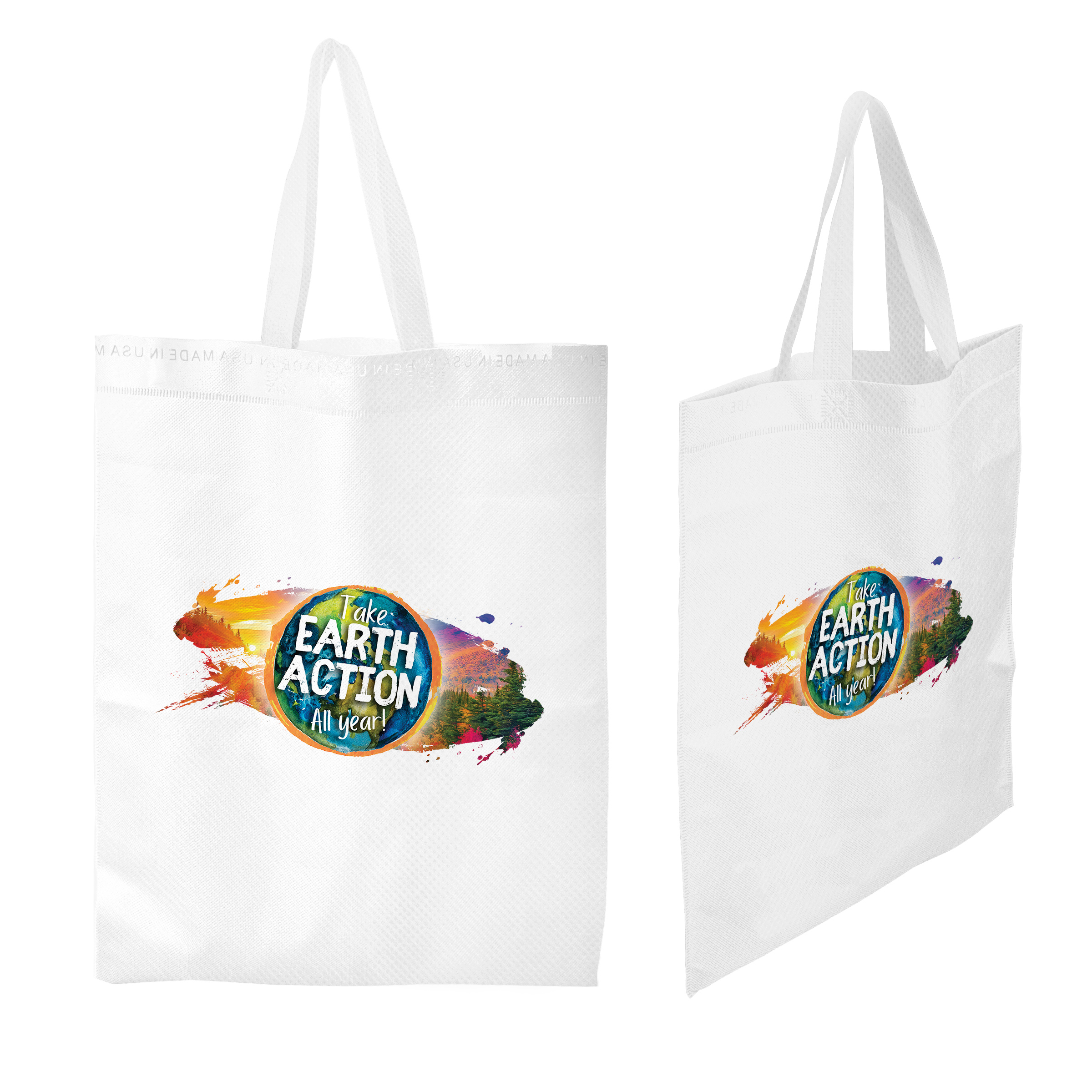 Full Color Laminated Tall Value Bag – Swag Made in the USA