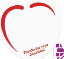 Medium Post-it® Custom Printed Notes Shapes (25 Sheets) 2 Spot Colors ...