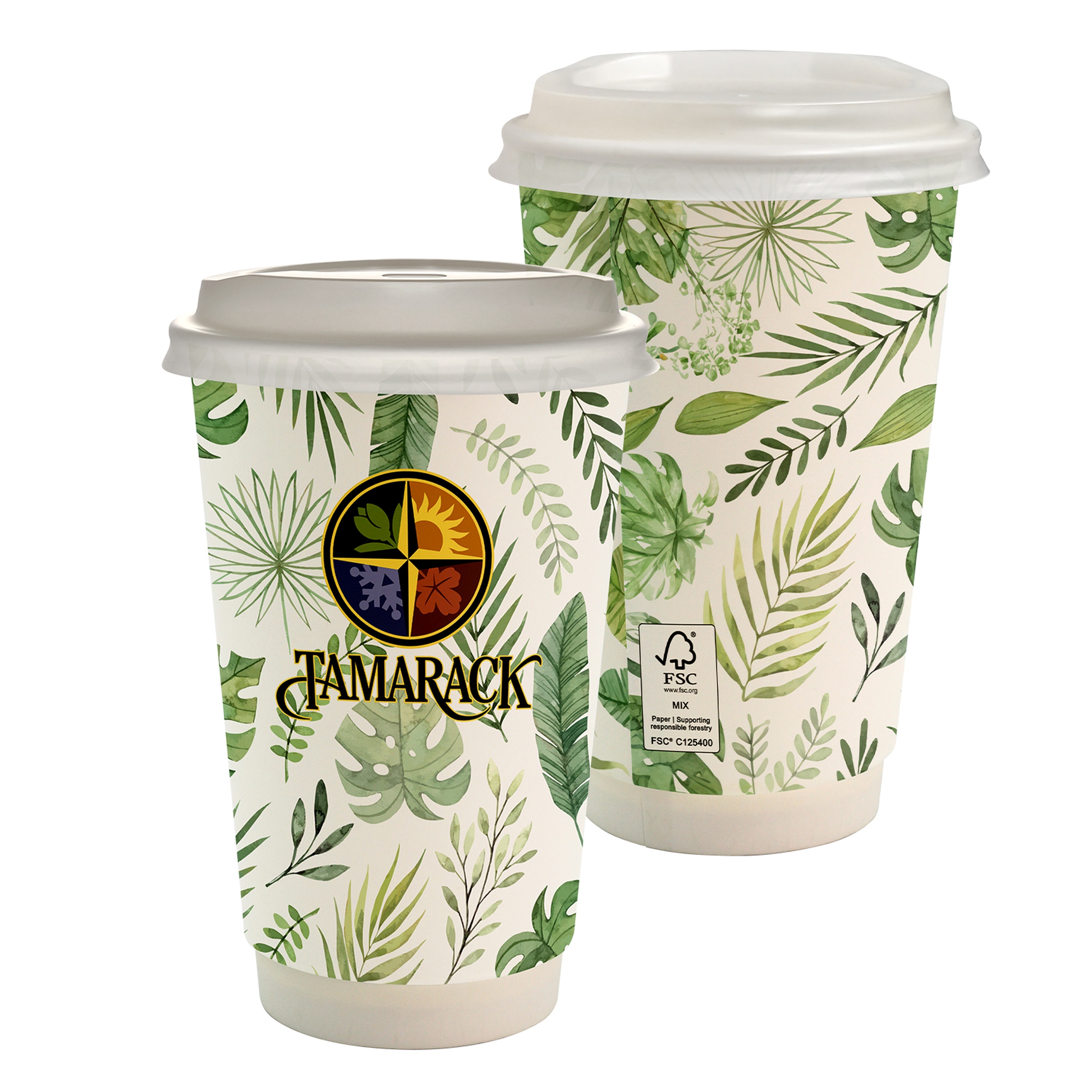 16 oz. Full Color Earth Paper Cup With Lid – Swag Made in the USA