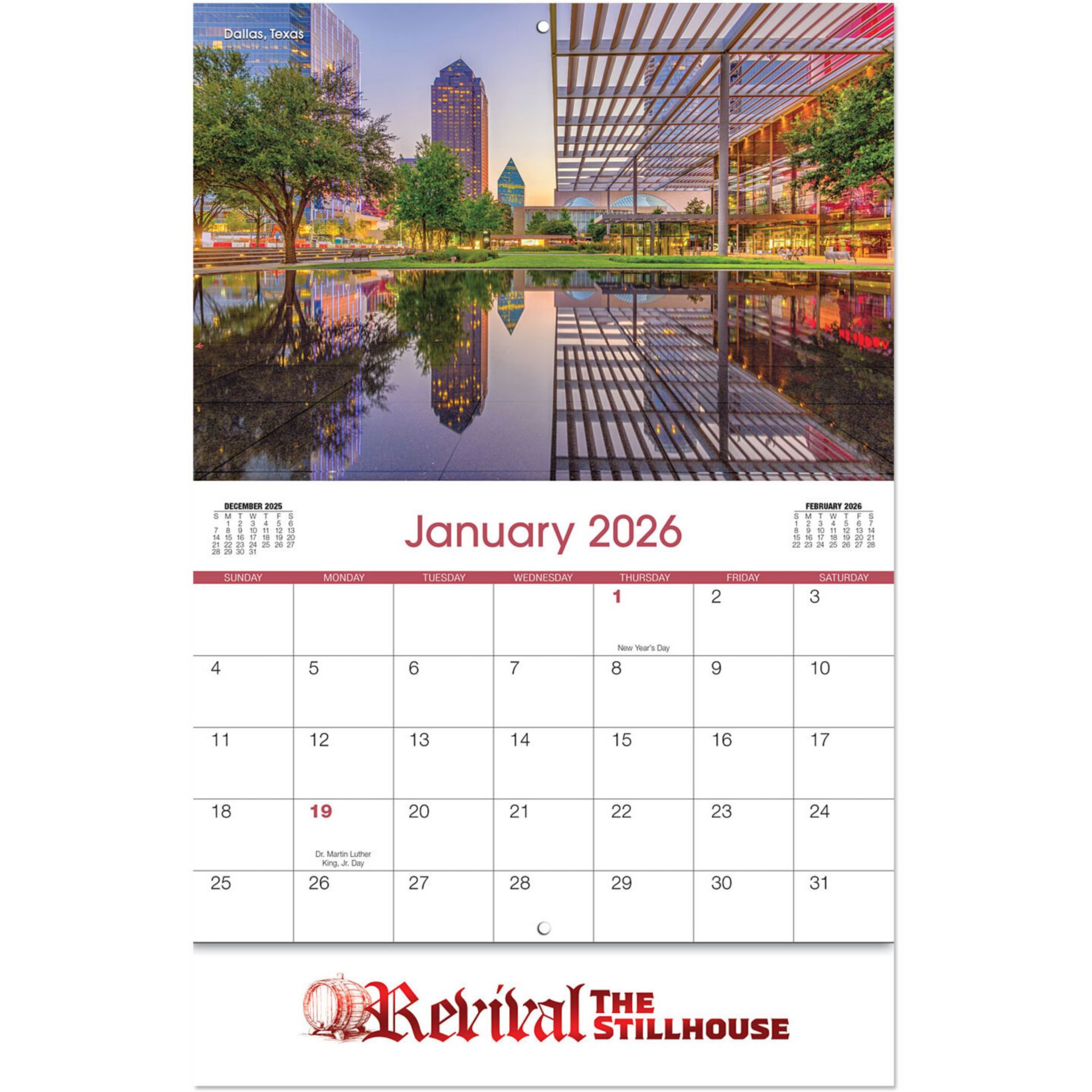 American Splendor Stapled Wall Calendar – Swag Made in the USA