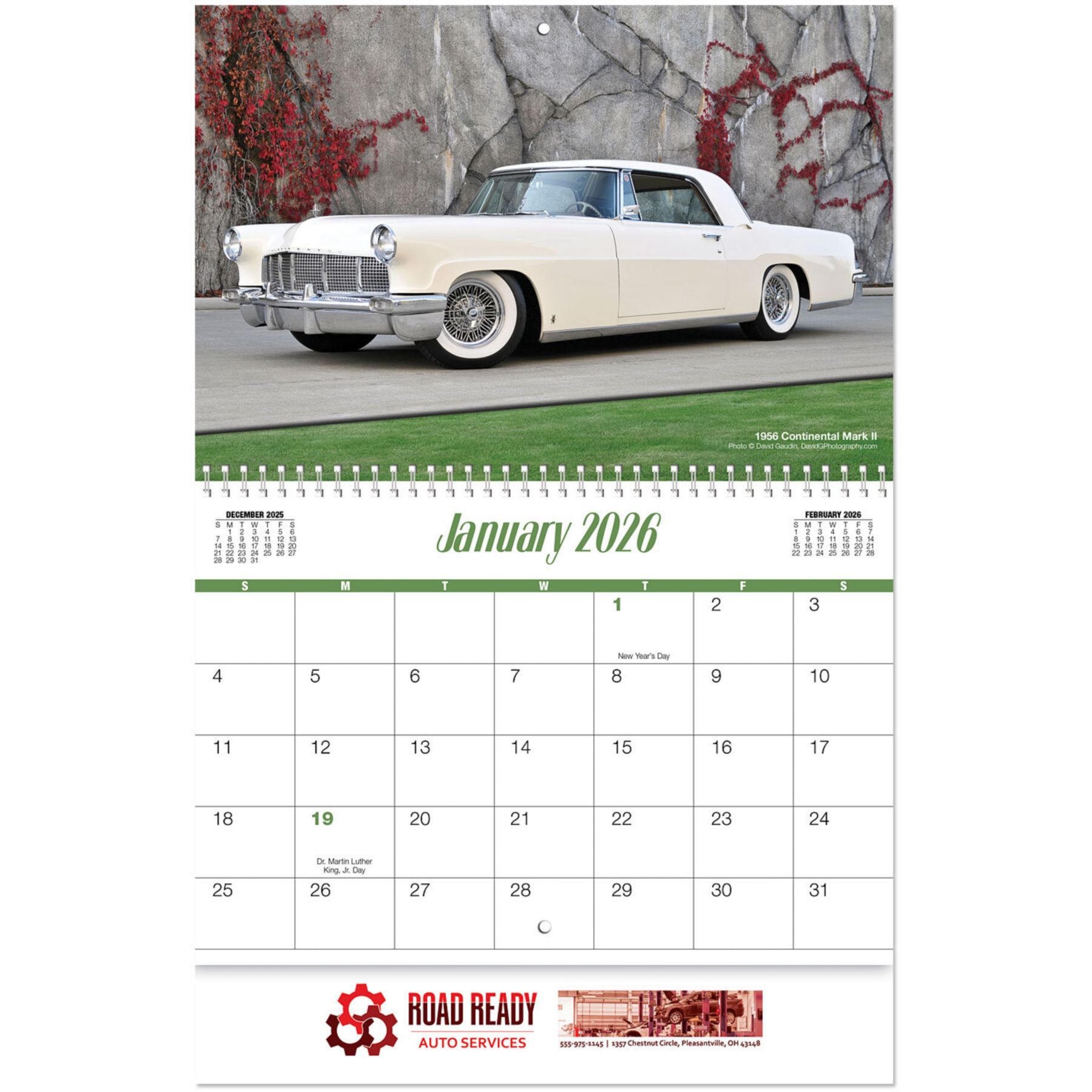 Full Color Days Gone By Spiral Wall Calendar – Swag Made in the USA