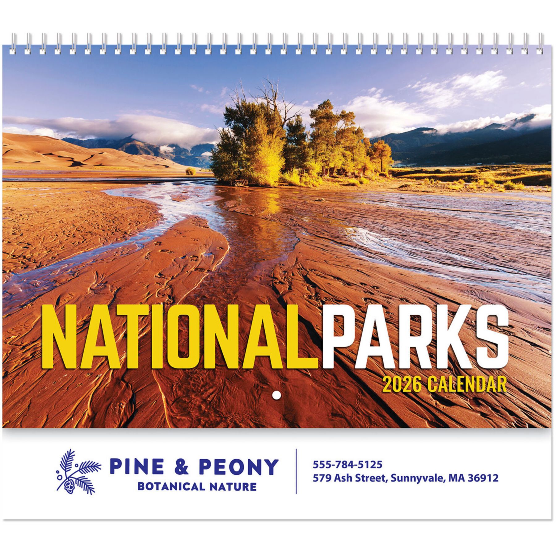 National Parks Wall Calendar Spiral – Swag Made in the USA