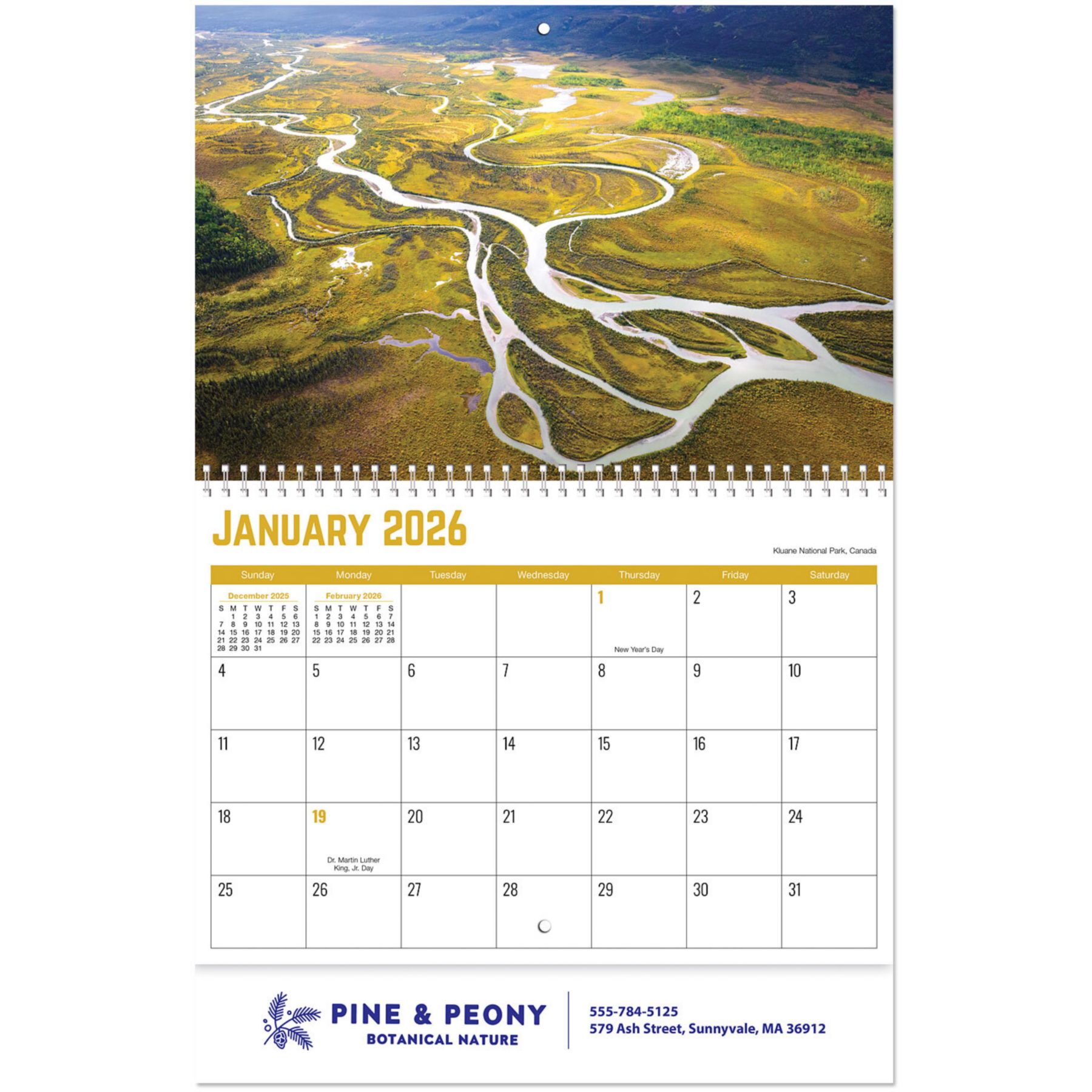 National Parks Wall Calendar Spiral – Swag Made in the USA