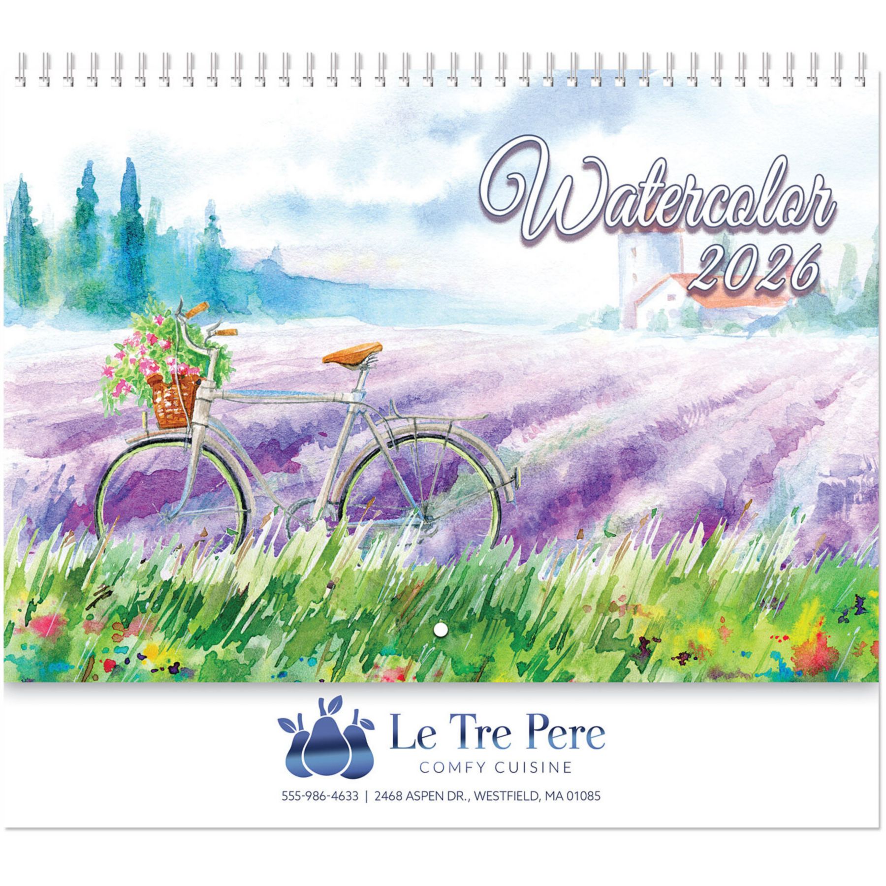 Water Color Spiral Wall Calendar – Swag Made in the USA