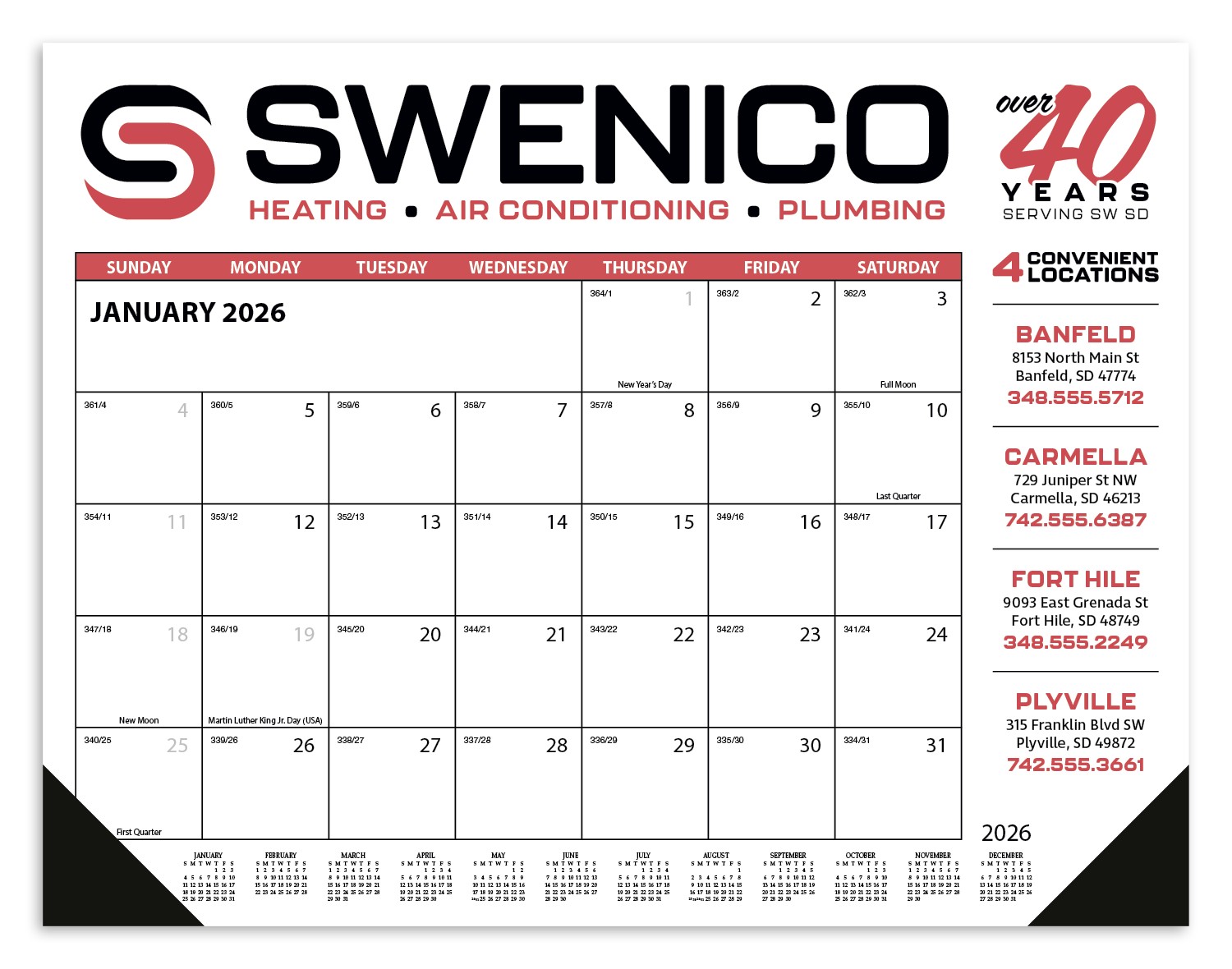 Desk Pad Calendar – Swag Made in the USA