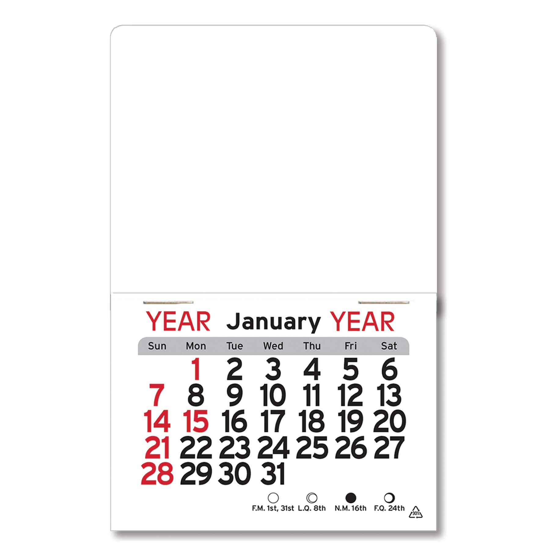 Adhesive Peel-N-Stick® Calendar – Billboard – Swag Made in the USA