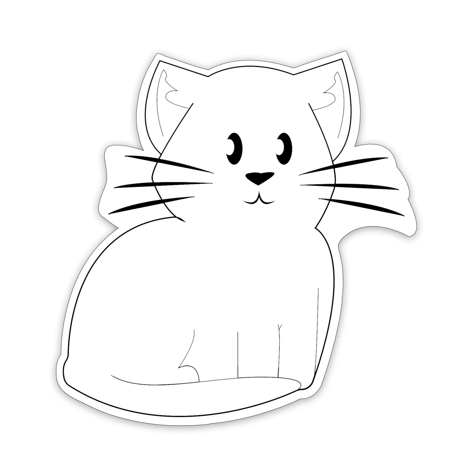 Cat Shaped NoteKeeper™ Magnet 35 Mil – Swag Made in the USA