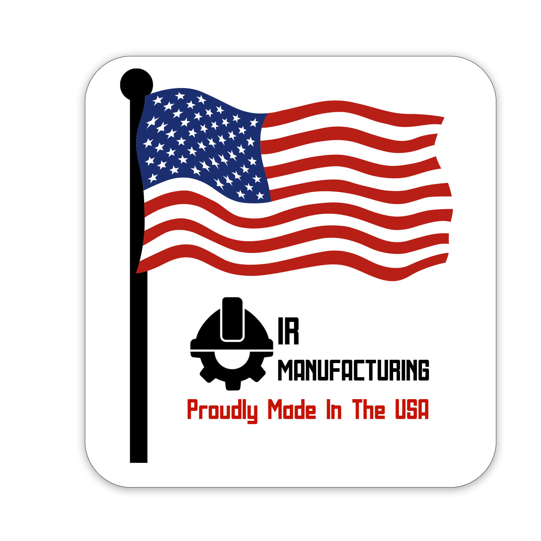 Flag Shaped NoteKeeper™ Magnet 20 Mil – Swag Made in the USA