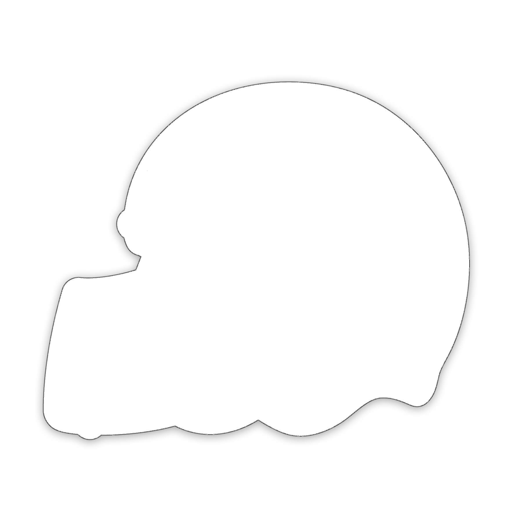 Football Helmet Shaped NoteKeeper™ Magnet 20 Mil – Swag Made in the USA