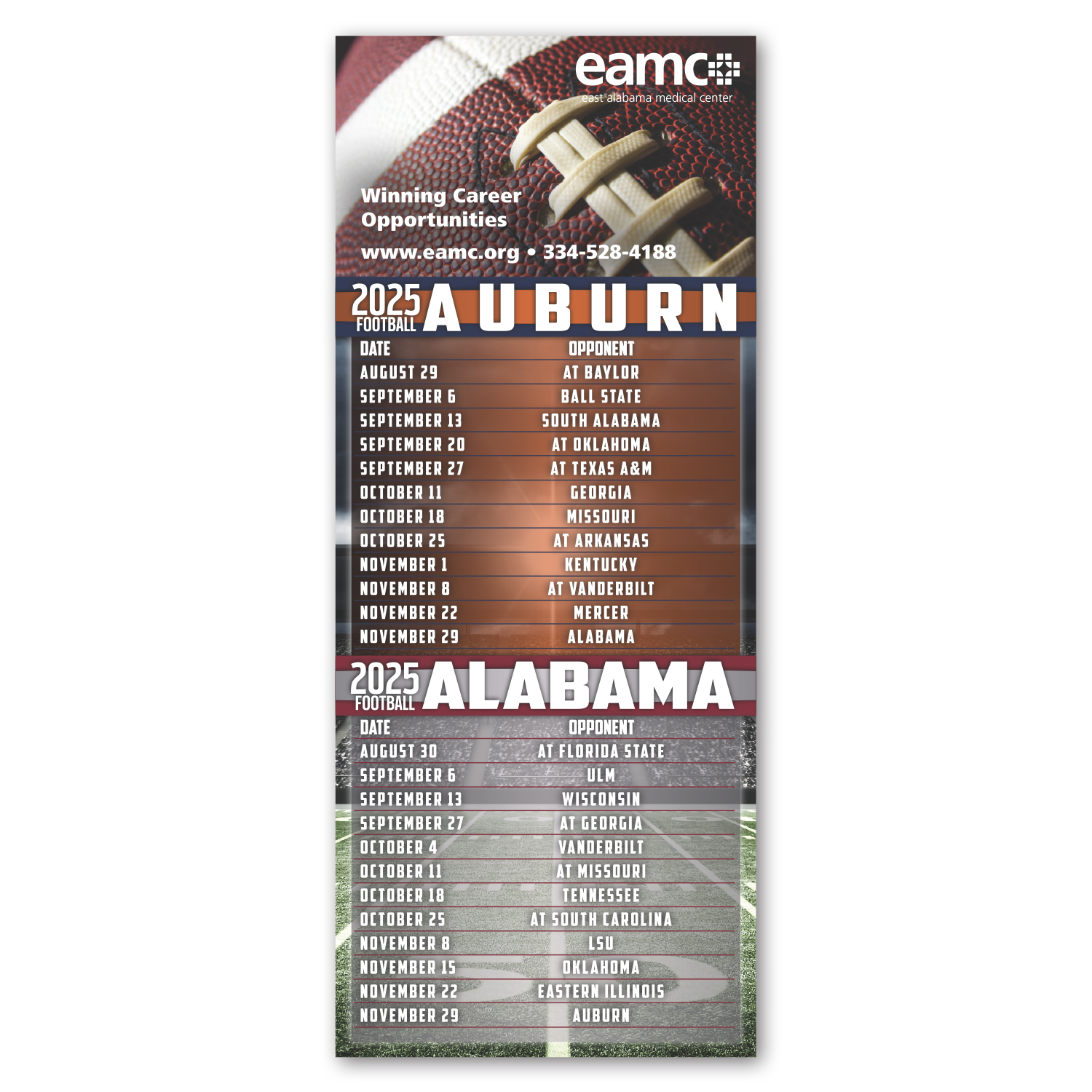 Football Schedule Magnet – Swag Made in the USA