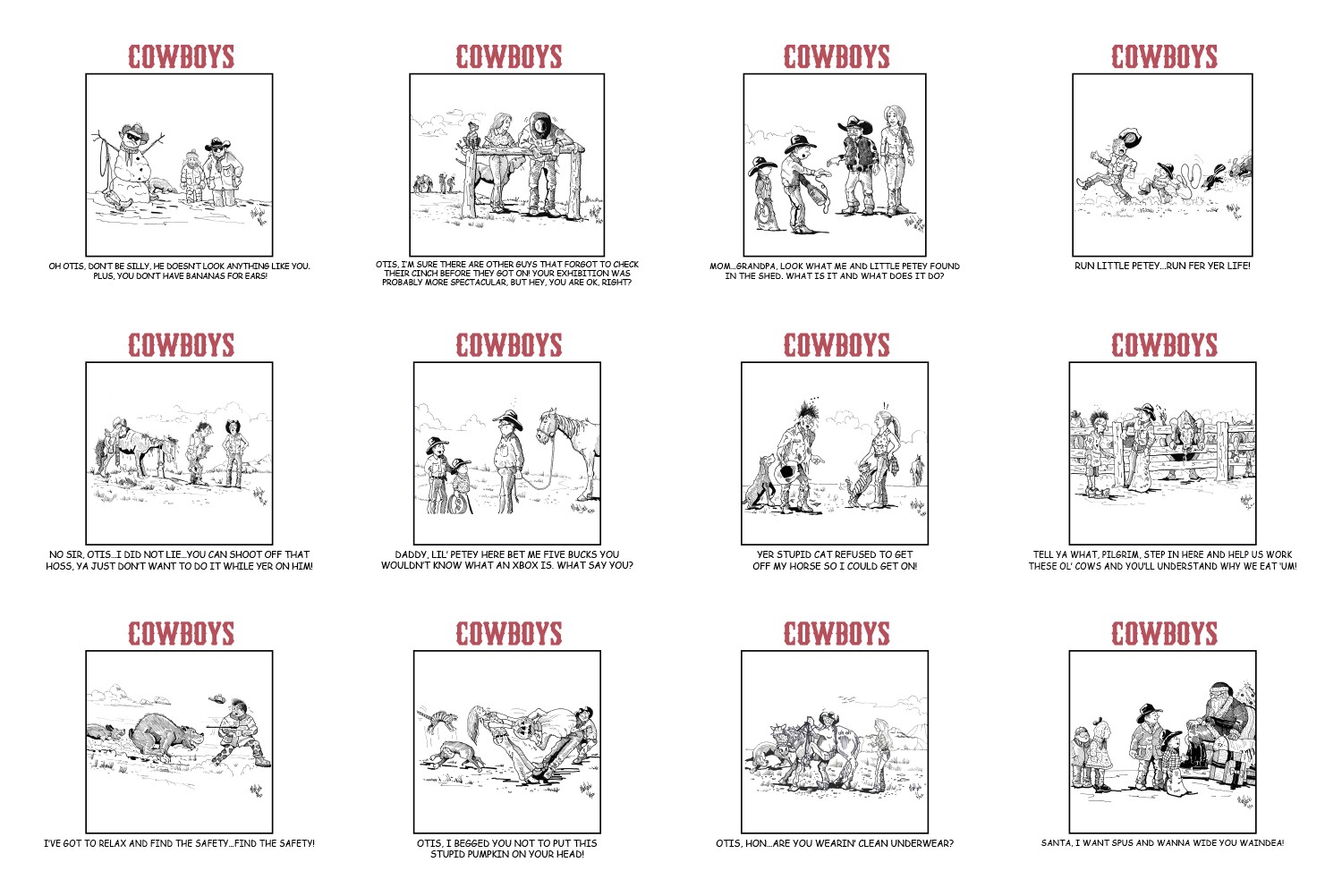 Triumph® Calendars Press-N-Stick Cowboy Calendar – Swag Made in the USA