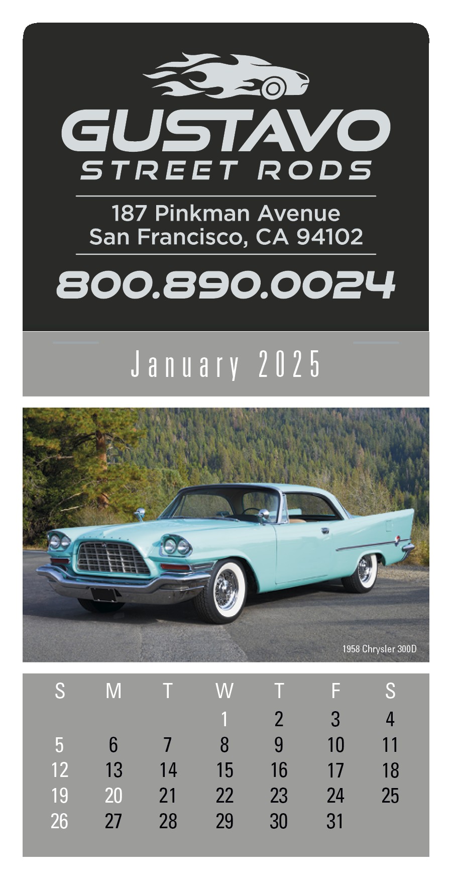 Triumph® Calendars Press-N-Stick Cruisin’ Cars Calendar – Swag Made in ...