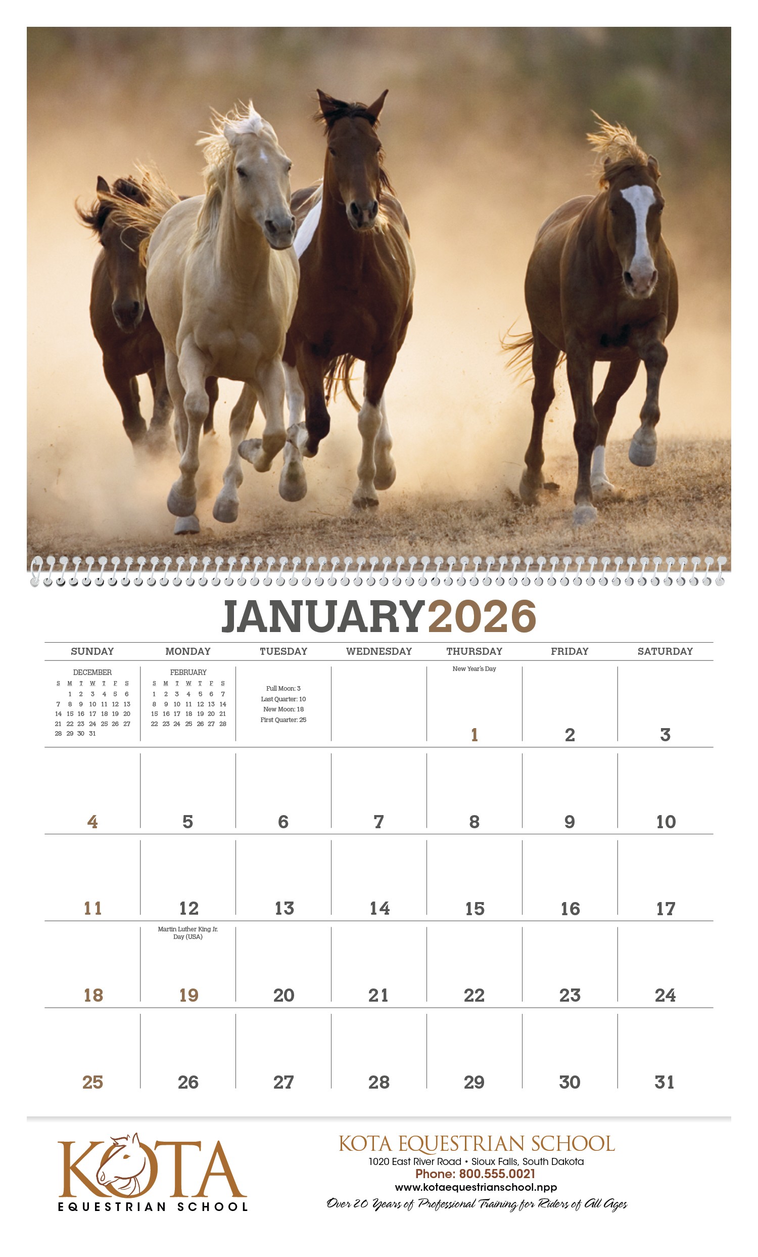 Triumph® Calendars Horses Calendar – Swag Made in the USA