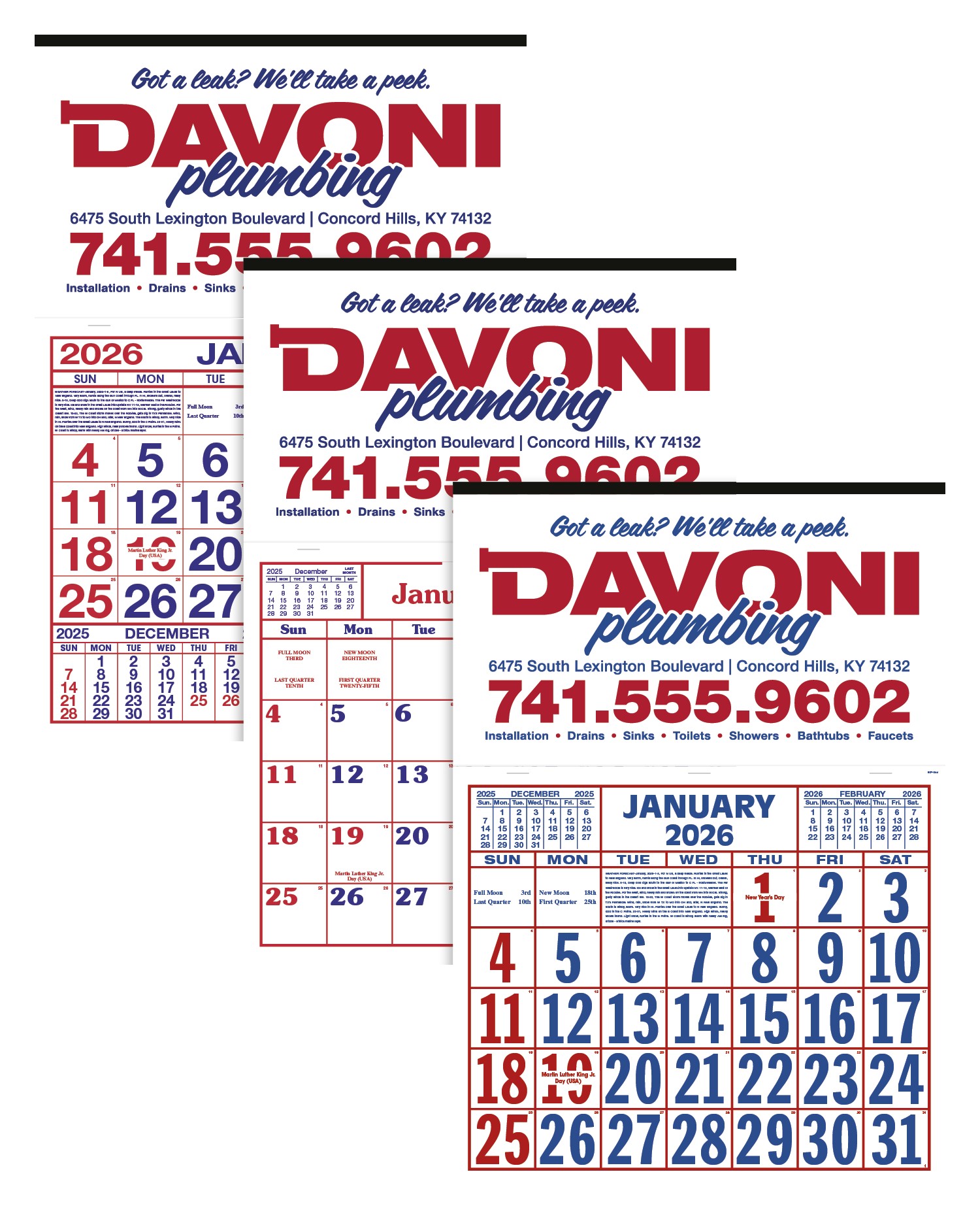Skinner & Kennedy™ Billboard Apron Calendar – Swag Made in the USA