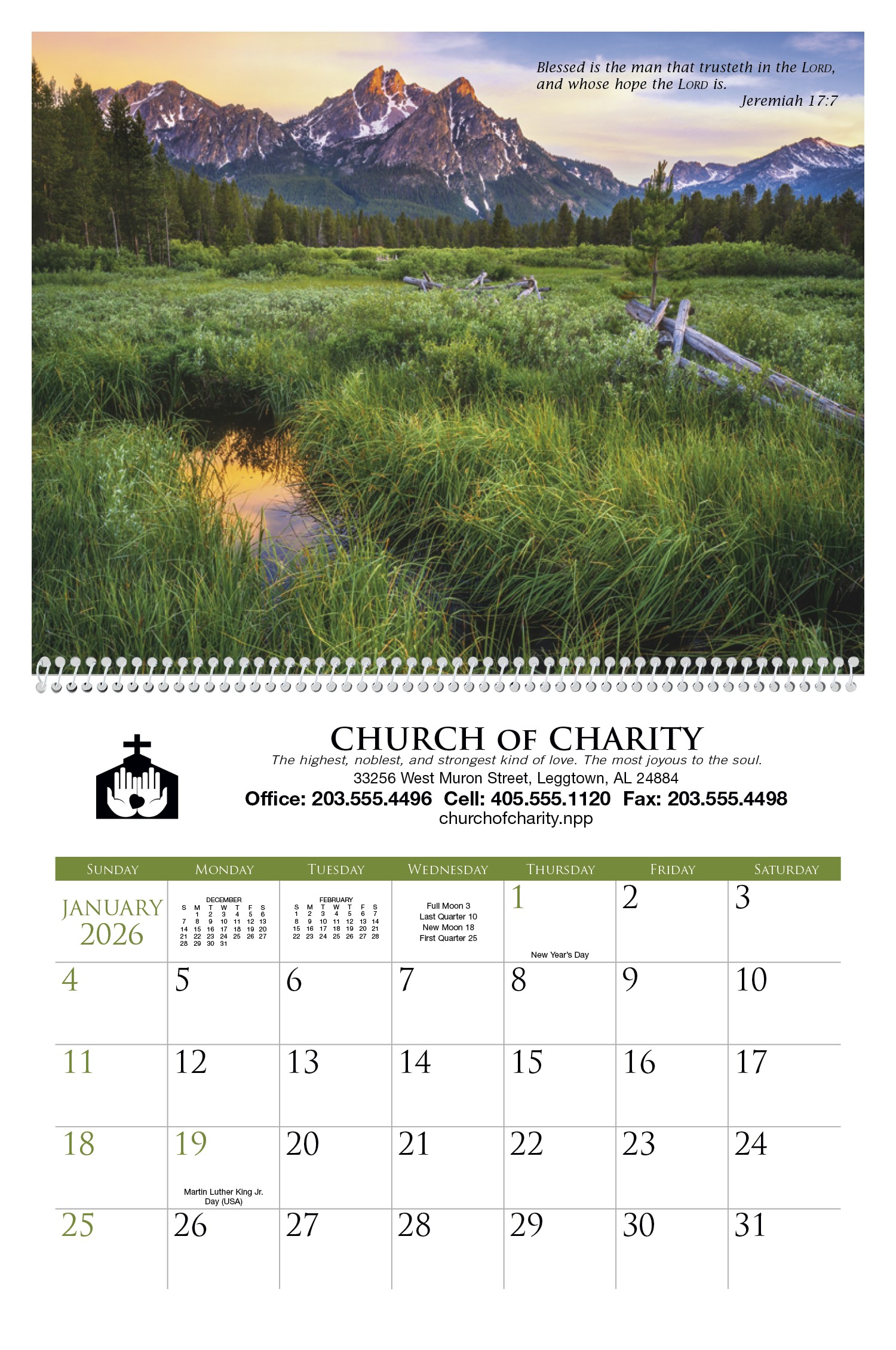 Triumph® Calendars Bible Passages Calendar – Swag Made in the USA