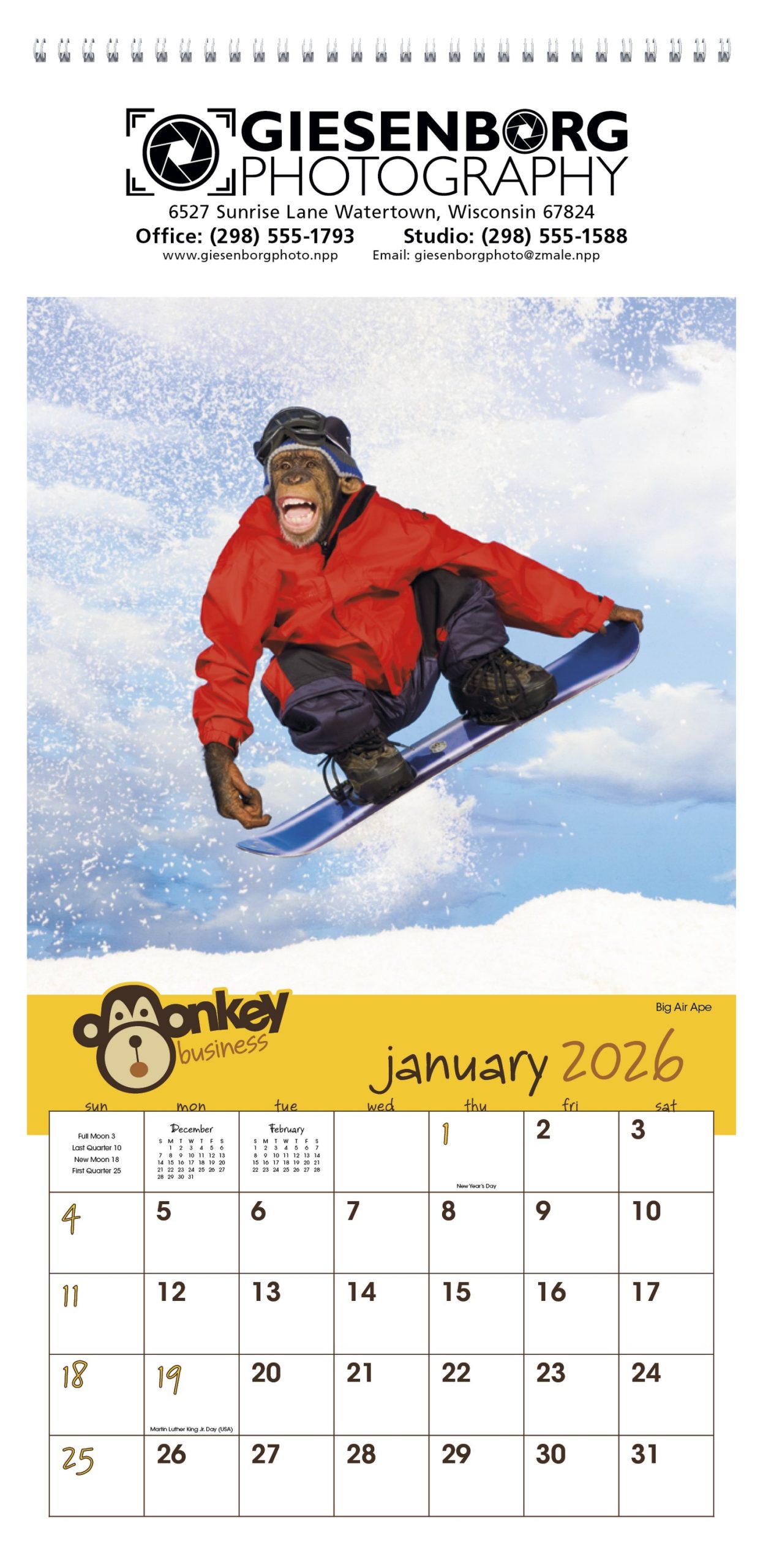 Triumph® Calendars Monkey Business Calendar – Swag Made in the USA