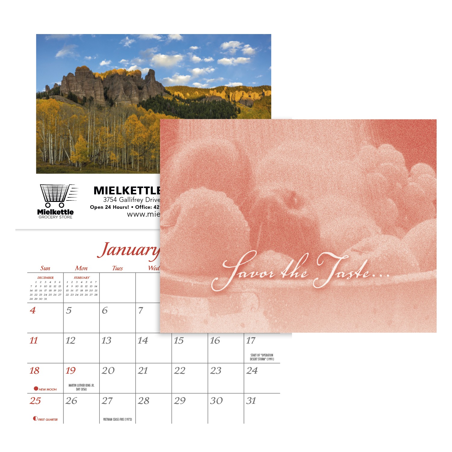 Triumph® Calendars Recipe Calendar – Swag Made in the USA