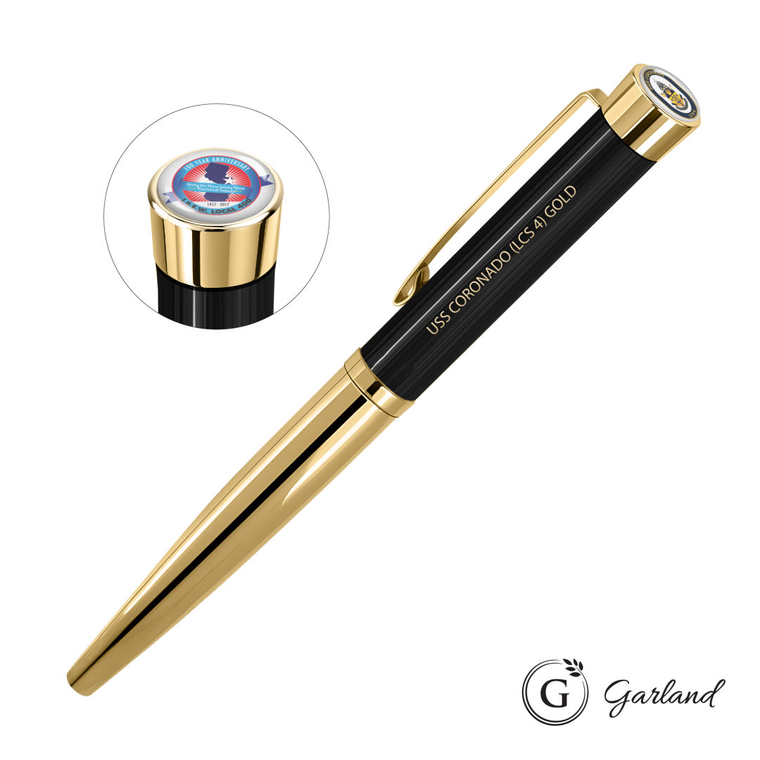Garland® Executive Custom Monogram Empire Felt Tip Pen-Gold – Swag Made ...