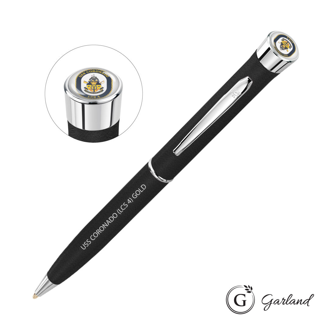 Garland® Tactical Custom Textured Twist Pen – Chrome – Swag Made in the USA
