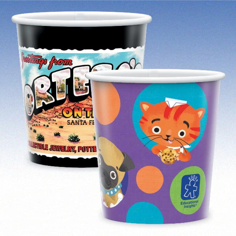 12 oz-Cold Paper Cups- Paper Containers – Swag Made in the USA