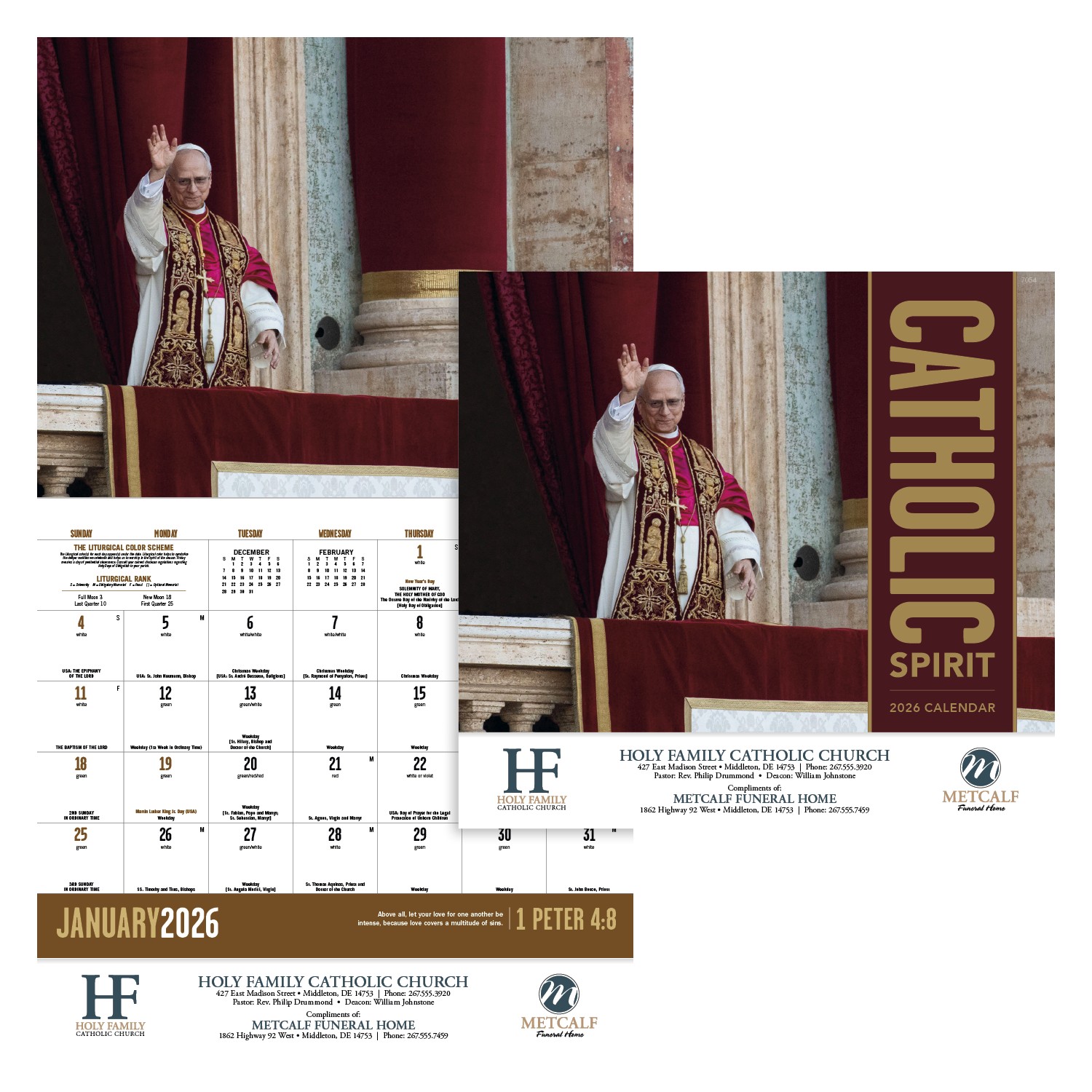 Good Value™ Catholic Spirit – Stapled Calendar – Swag Made in the USA