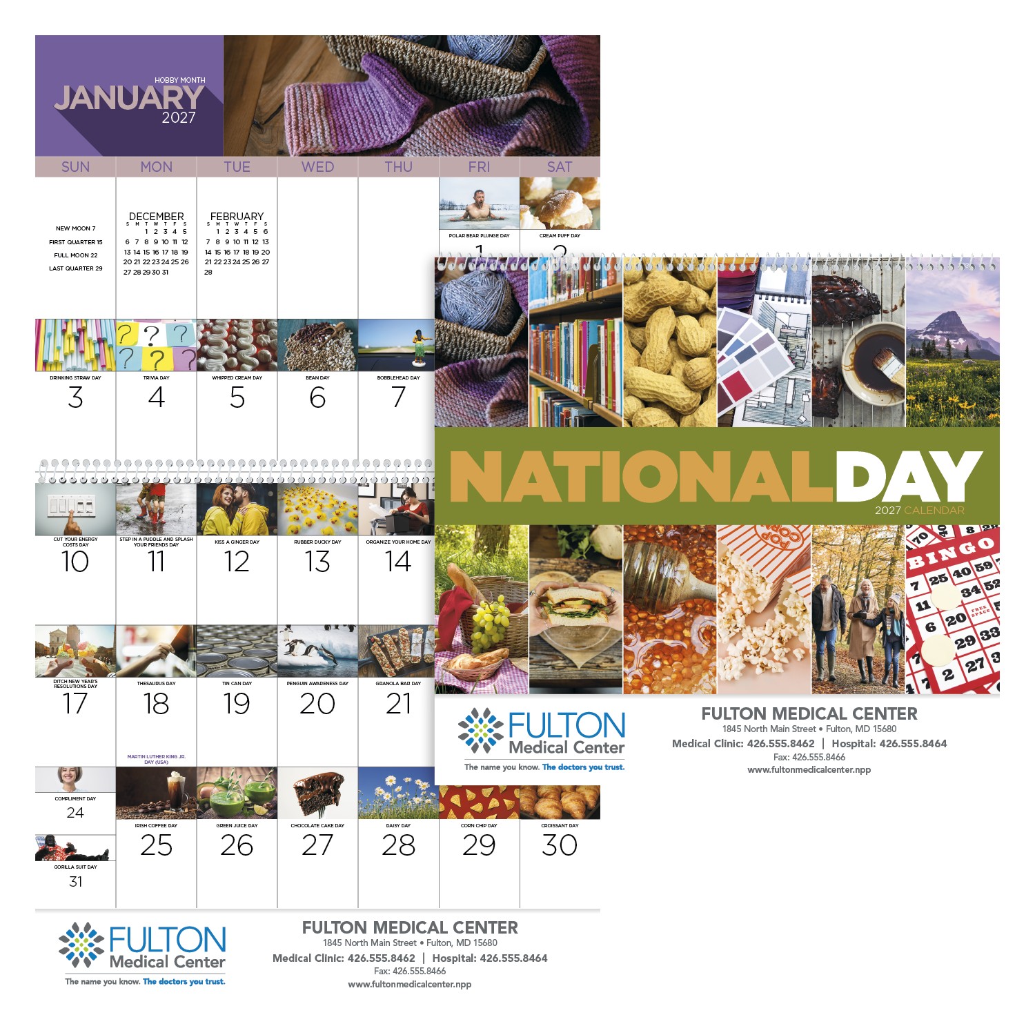 Good Value™ National Day – Spiral Calendar – Swag Made in the USA
