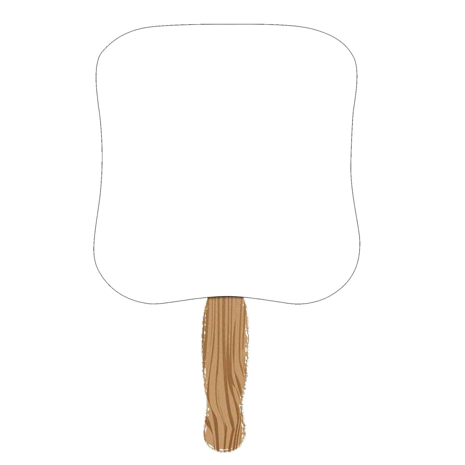 Hand Held Paper Fan – Rectangle – Swag Made in the USA