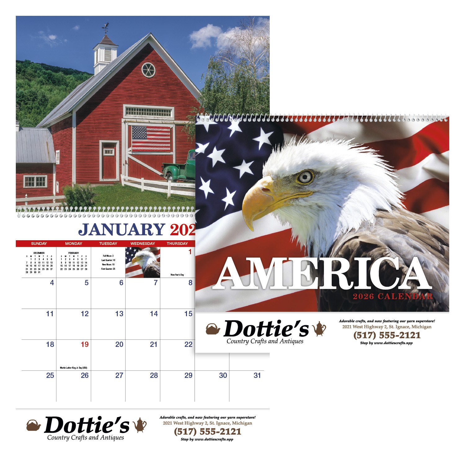 HotLine® Products America Appointment Calendar – Spiral – Swag Made in ...