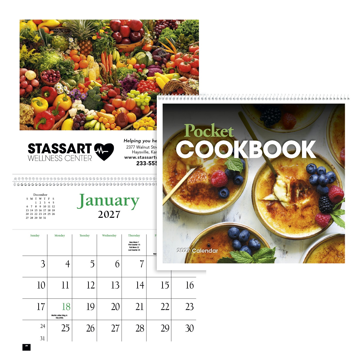 HotLine® Products Pocket Cookbook Calendar – Swag Made in the USA