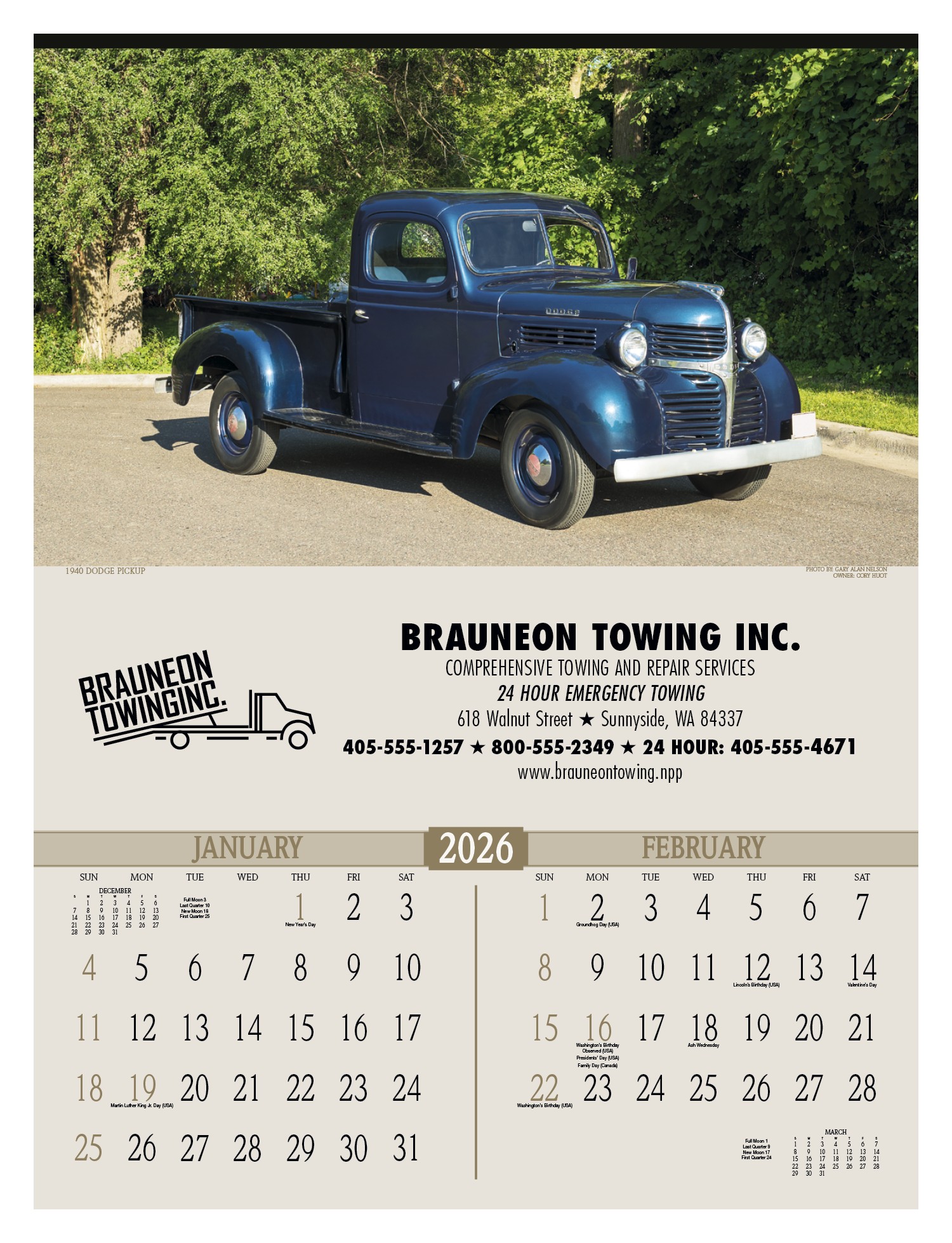 Triumph® Calendars Antique Trucks Calendar – Swag Made in the USA