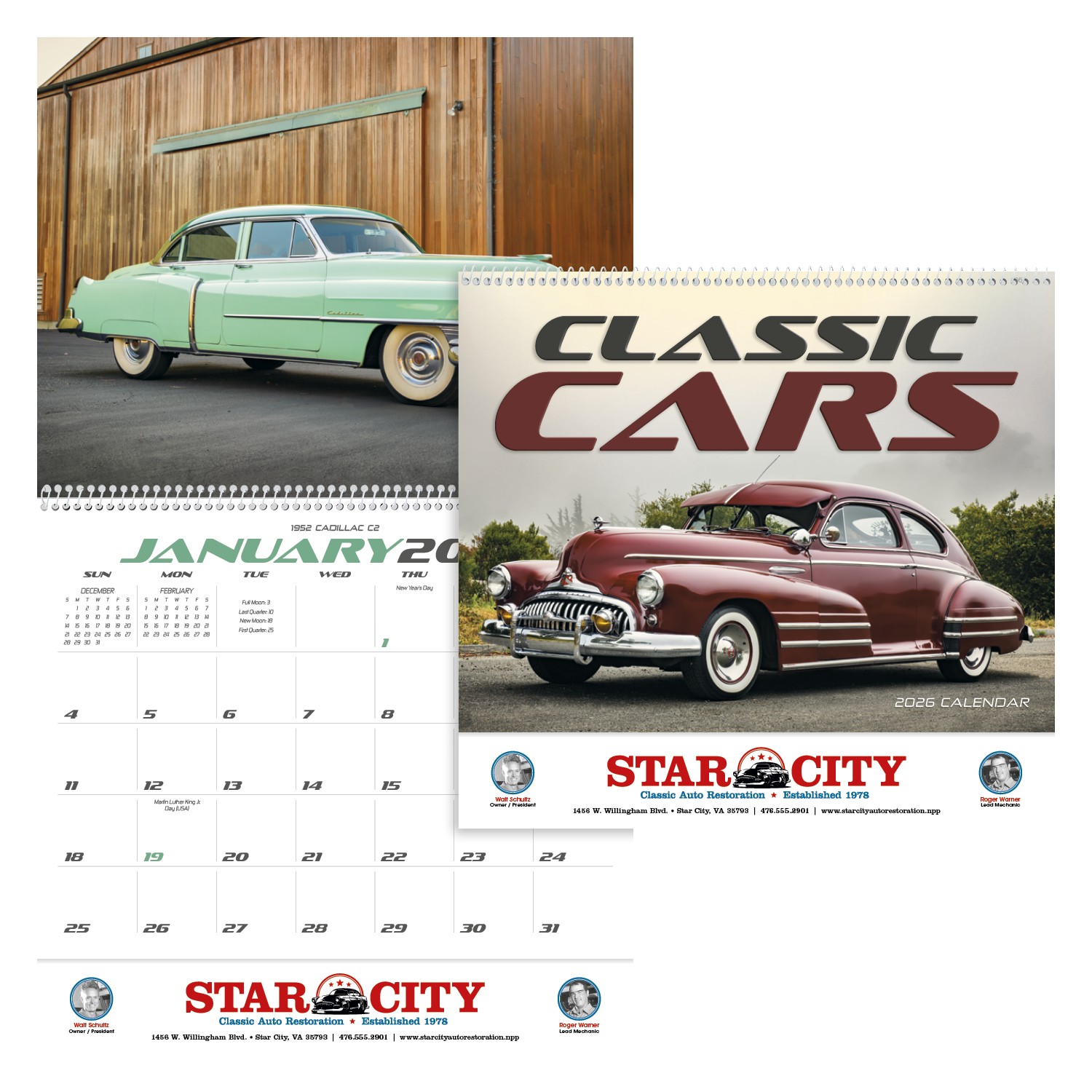Triumph® Calendars Classic Cars Calendar – Swag Made in the USA