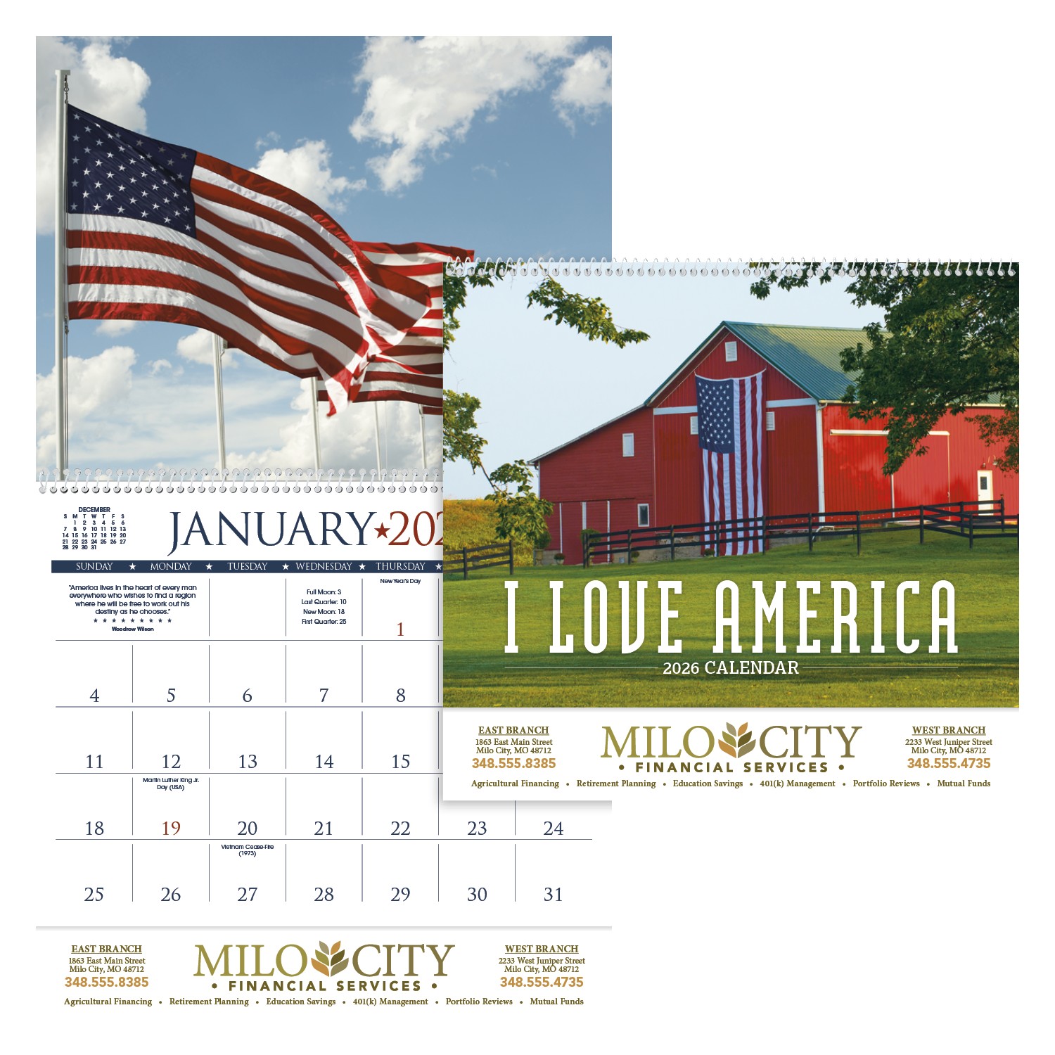 Triumph® Calendars I Love America Calendar – Swag Made in the USA