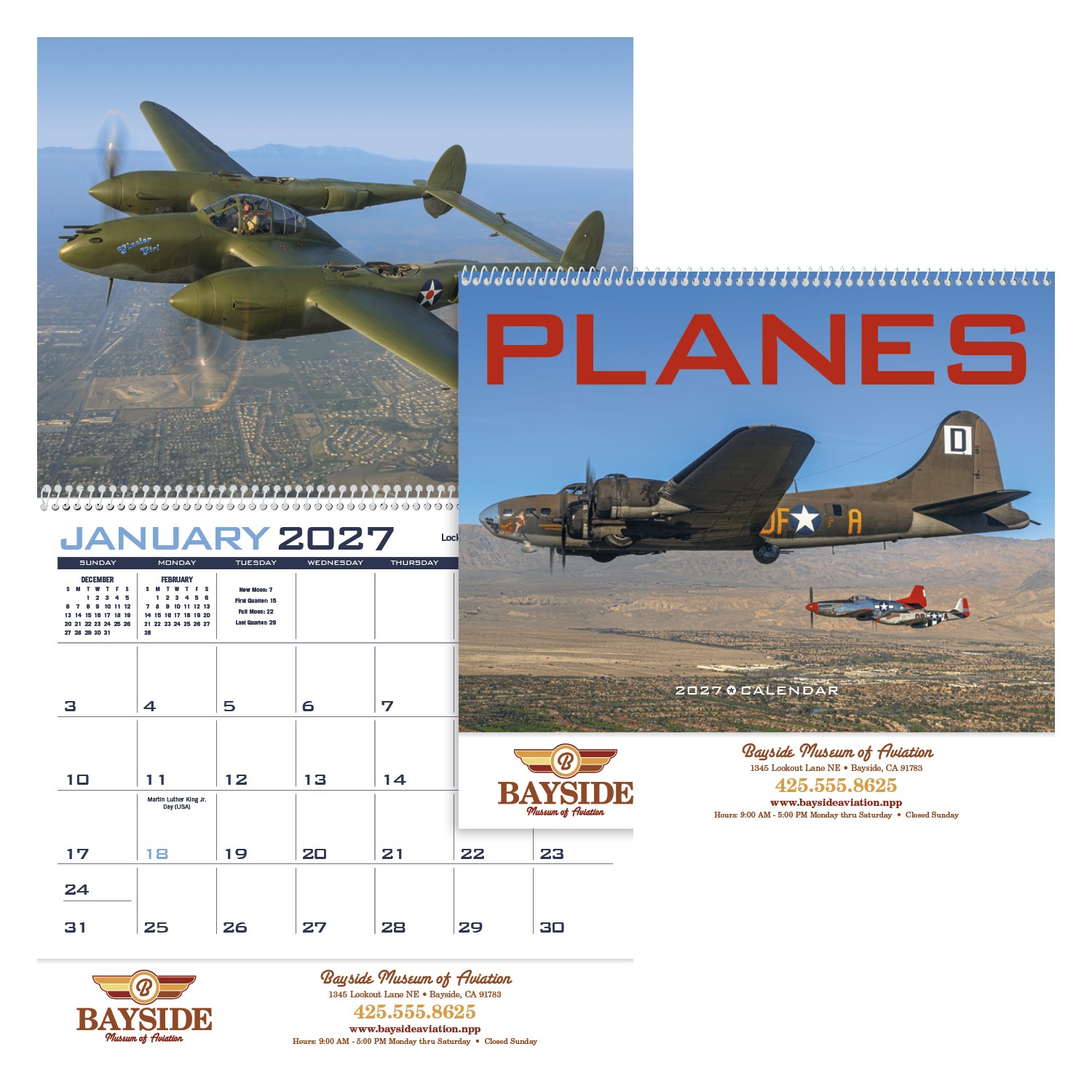 Triumph® Calendars Planes Calendar – Swag Made in the USA