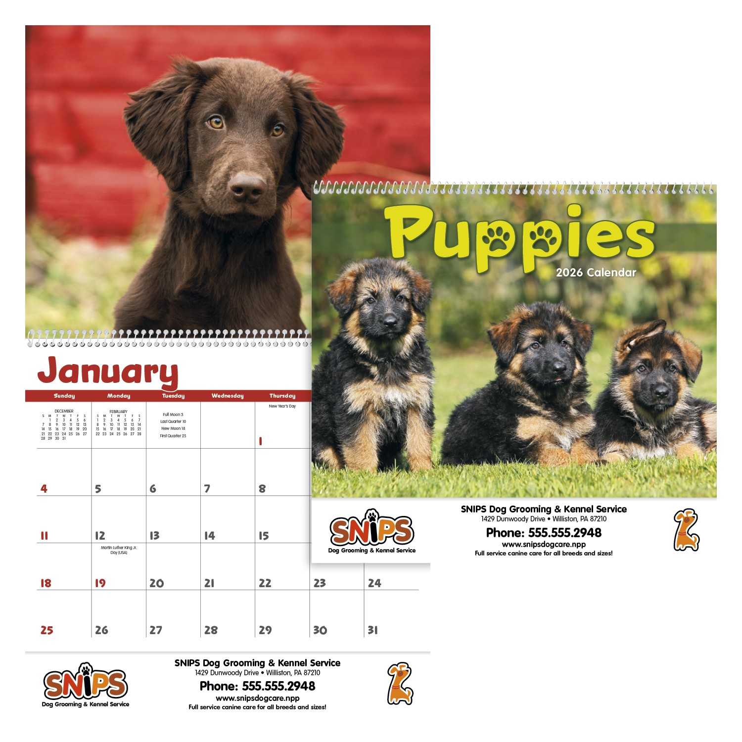 Triumph® Calendars Puppies Calendar – Swag Made in the USA