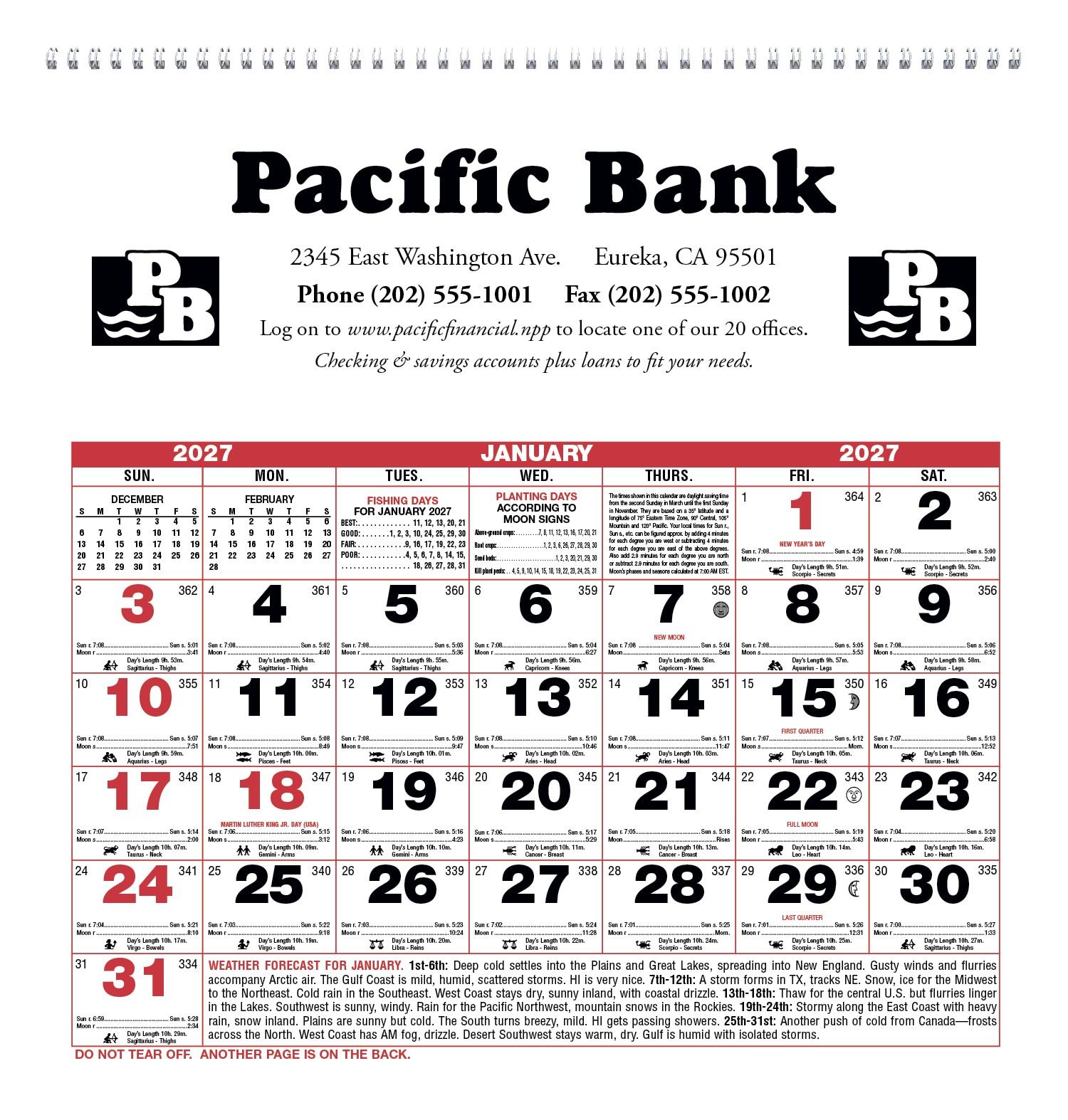 Triumph® Calendars Small Almanac – Swag Made in the USA