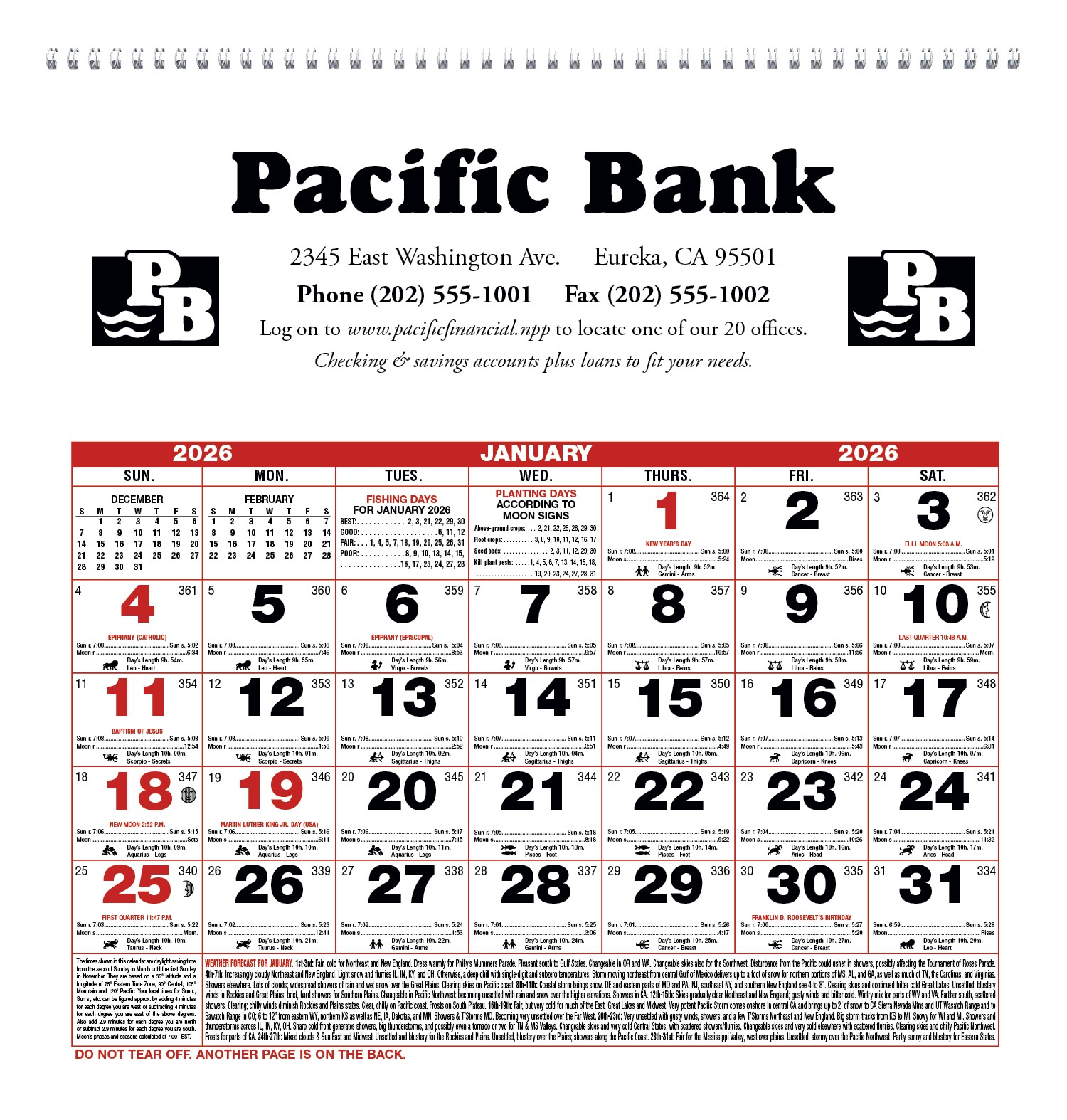 Triumph® Calendars Small Almanac – Swag Made in the USA