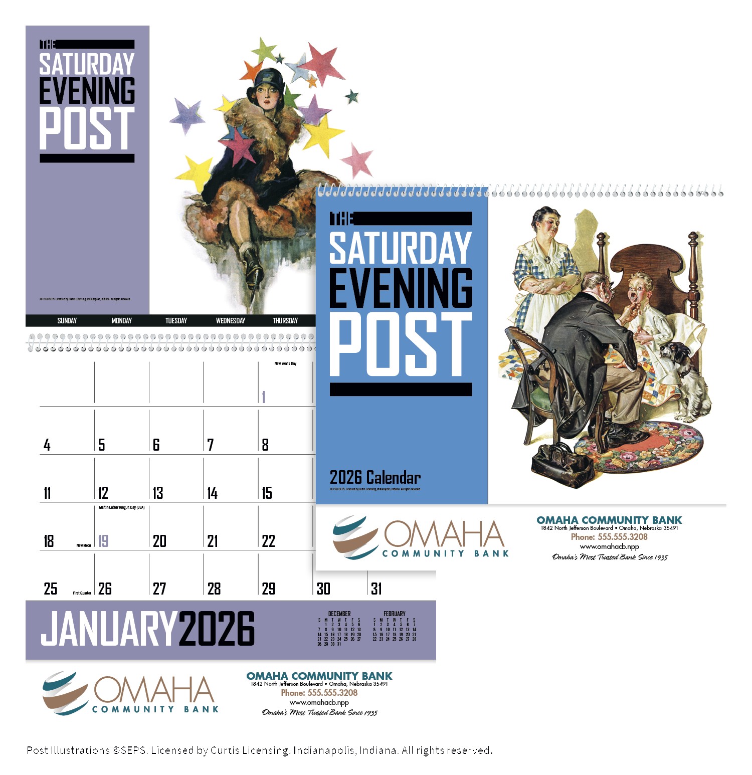 Triumph® Calendars The Saturday Evening Post – Swag Made in the USA