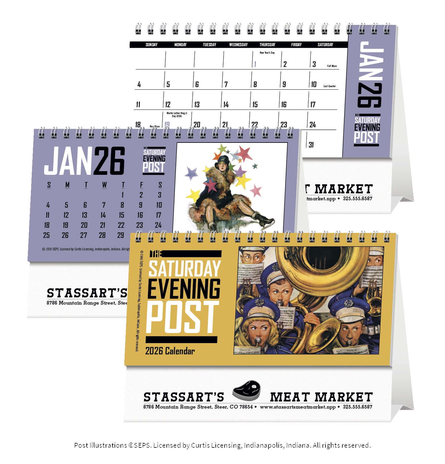 Triumph® Calendars The Saturday Evening Post Desk Calendar – Swag Made ...