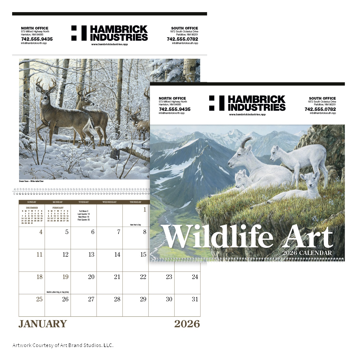 Triumph® Calendars Wildlife Art Calendar – Swag Made in the USA