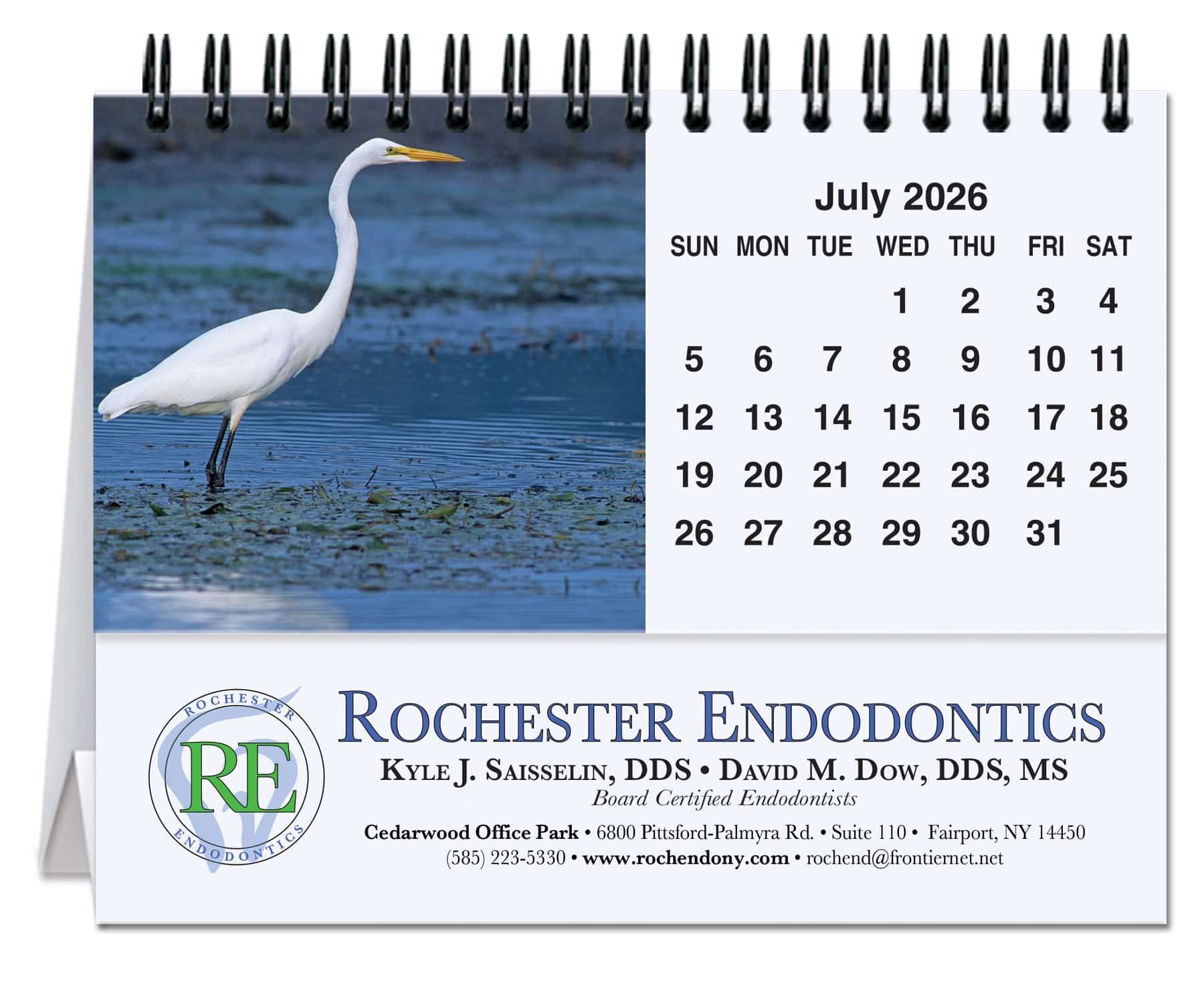 Bird Watching Tent Desk Calendar (5 13/16″x 4 ½”) – Swag Made in the USA